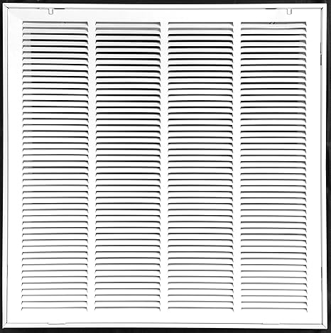 24" X 24" Steel Return Air Filter Grille for 1" Filter - Fixed Hinged ...