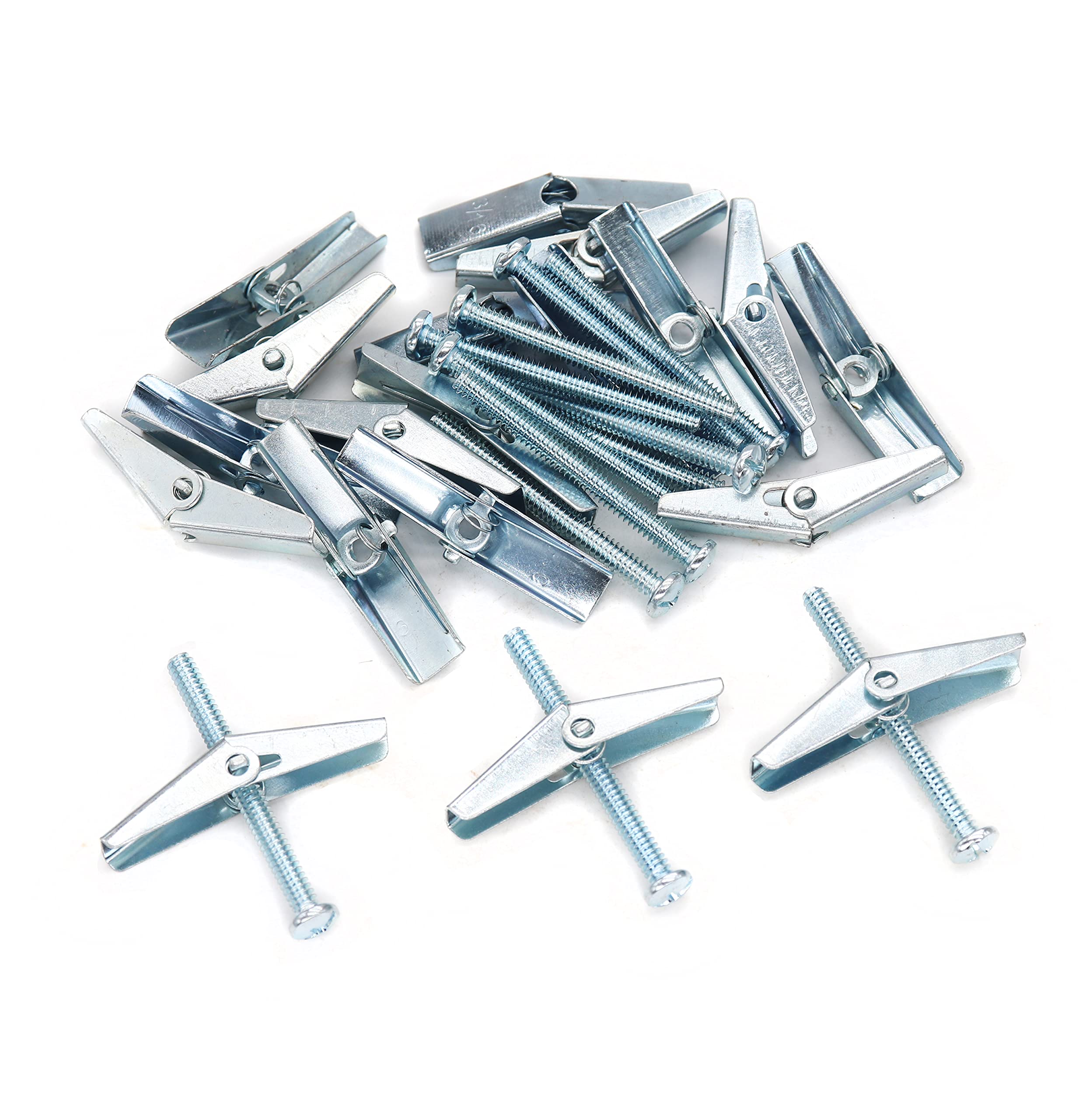 Snapklik.com : cSeao 20 Pieces 3/16-24 X 2" Drywall Toggle Anchors ...