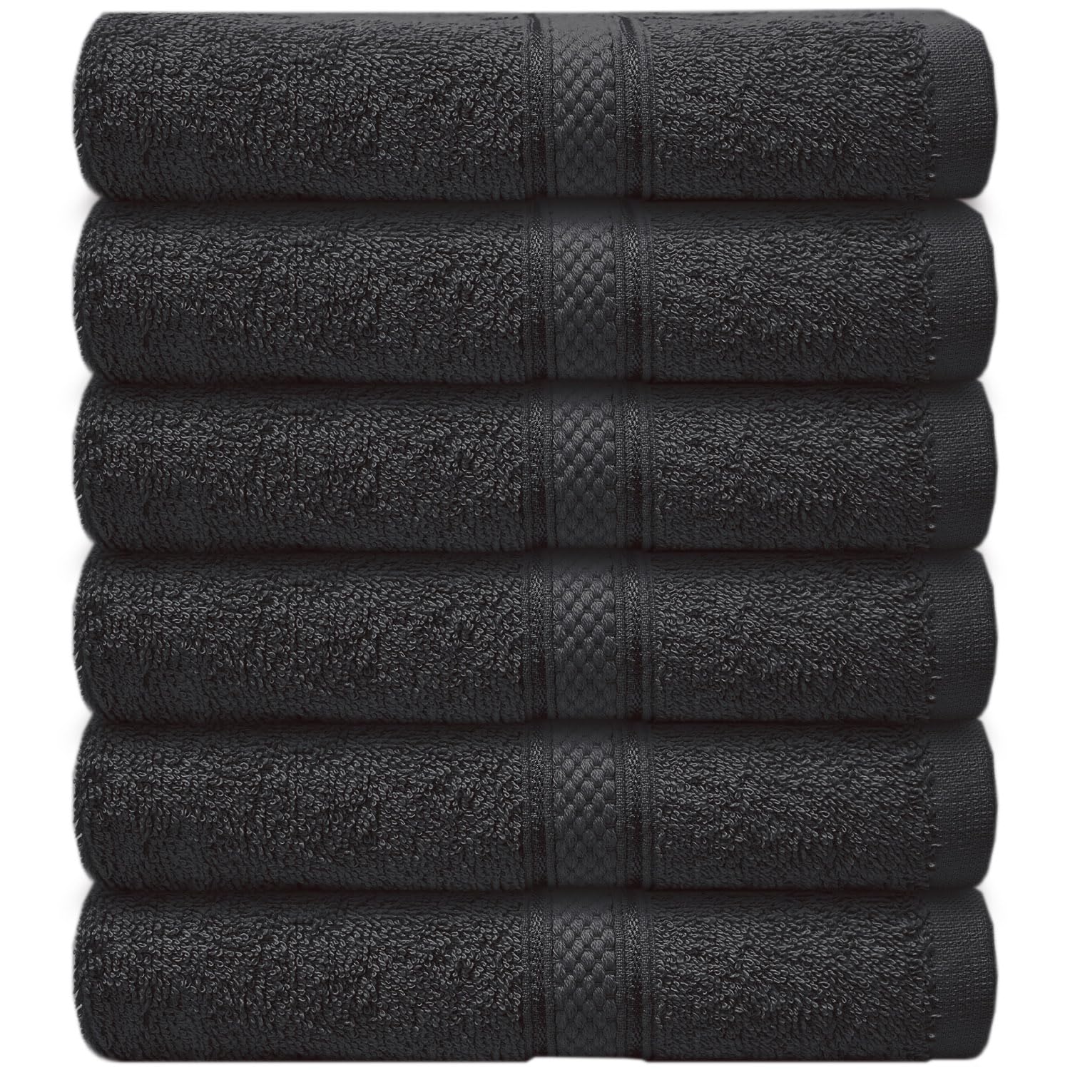 Casabella premium pack of 6 Hand Towels 100% cotton 500 GSM quick Dry ...