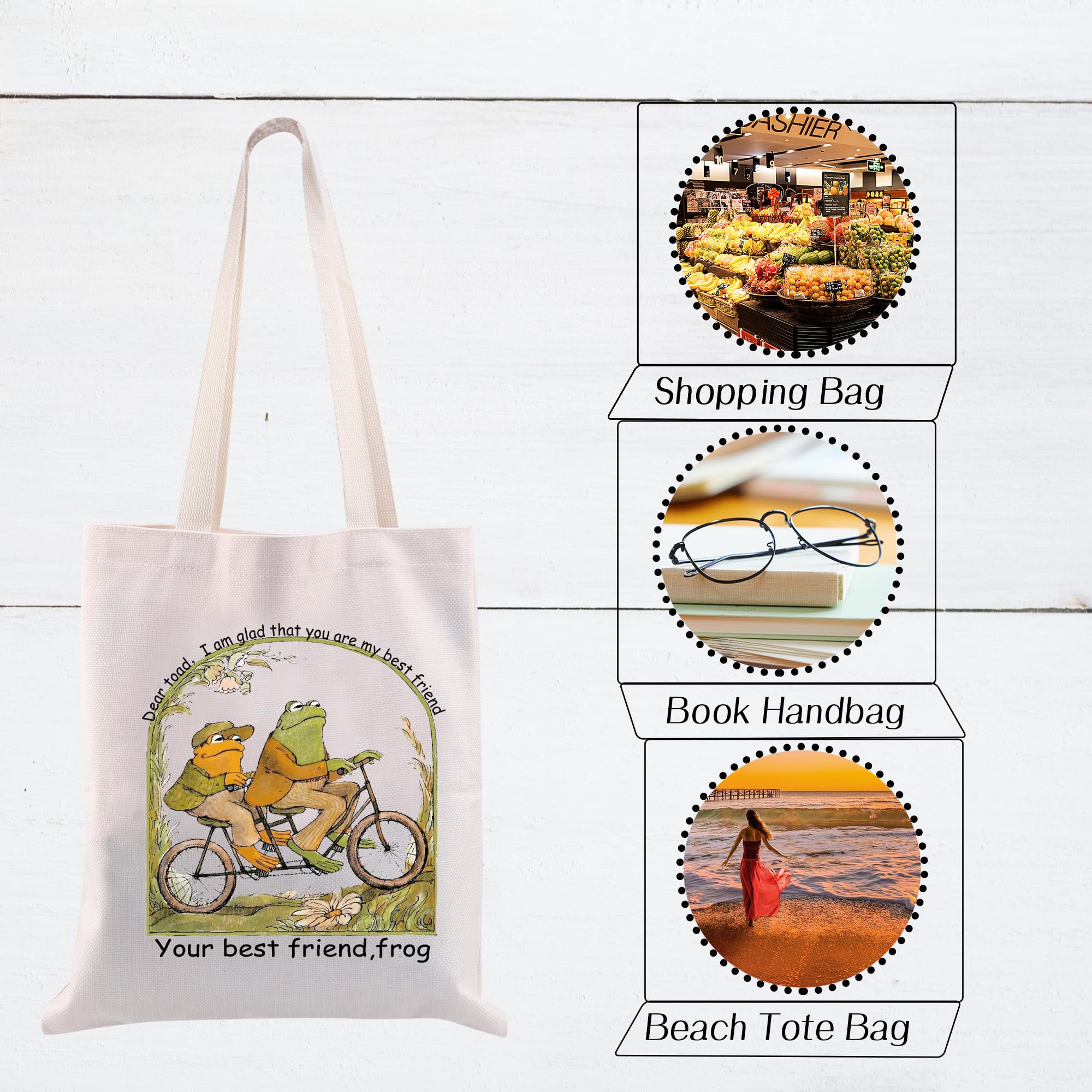 Snapklik.com : CMNIM Frog Toad Tote Bag Frog Gift Toad Storybook Gift ...