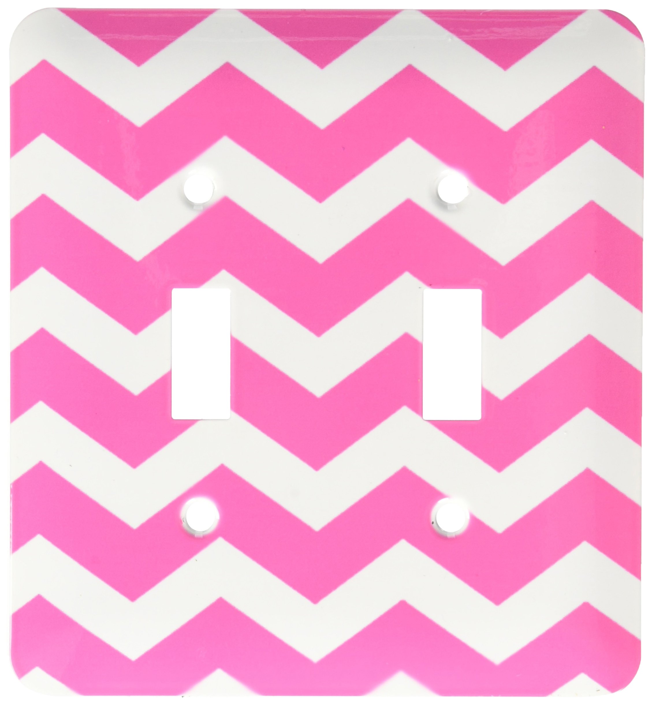 Hot Pink And White Chevron