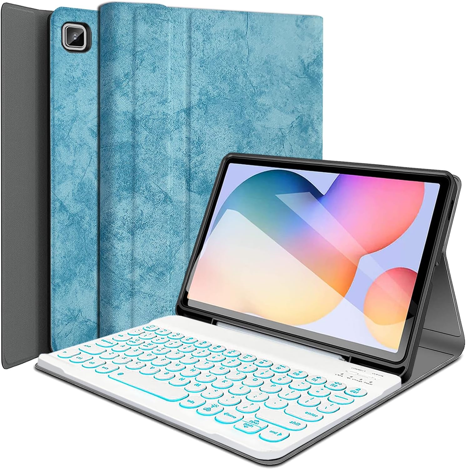 Amazon.com: Wineecy Backlit Keyboard Case for Samsung Galaxy Tab A7 ...