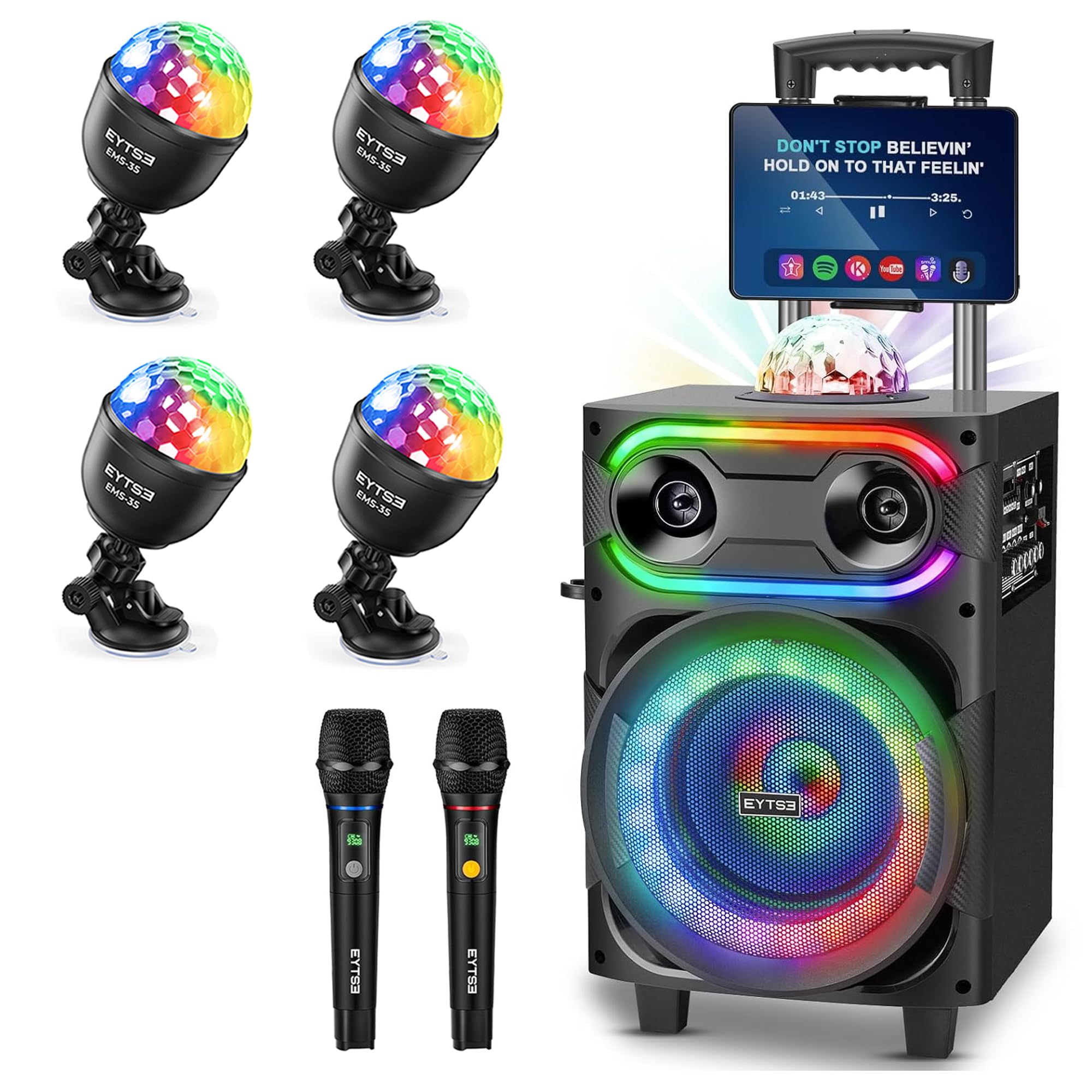 Amazon.com: EYTSE Karaoke Machine for Adults Portable Karaoke Singing ...