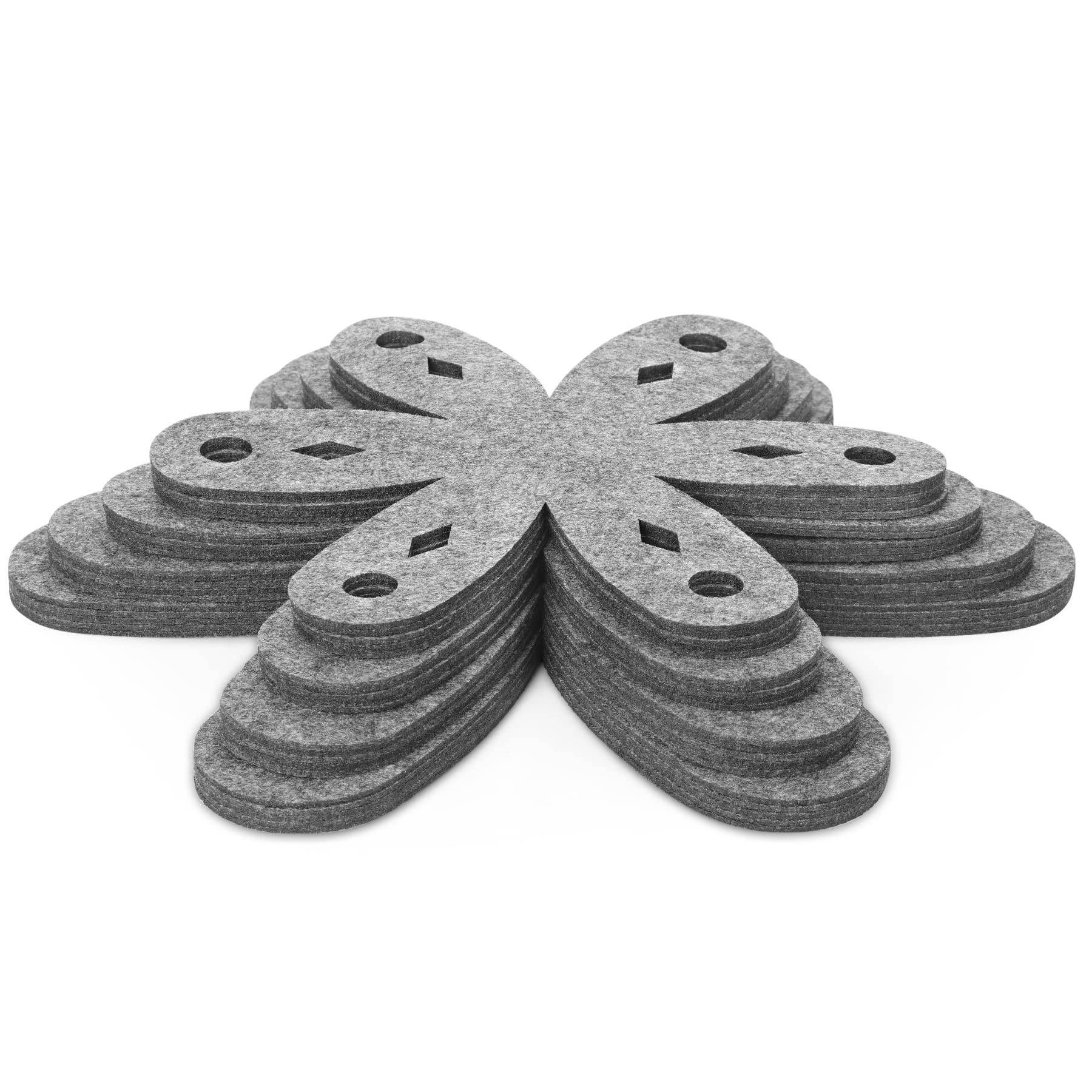 (Set of 20) Pot and Pan Protectors, 4 Different Size, High-Density Felt ...