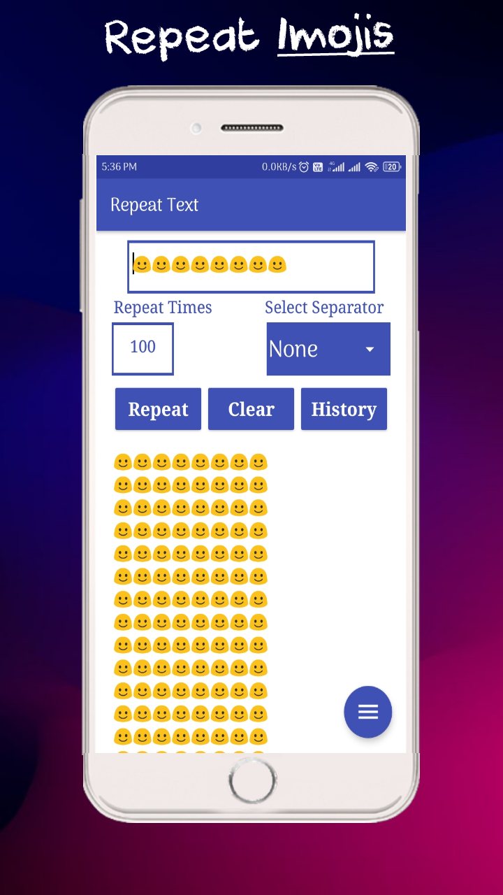 Free Text Repeater - repeat text and emojis - App on Amazon Appstore