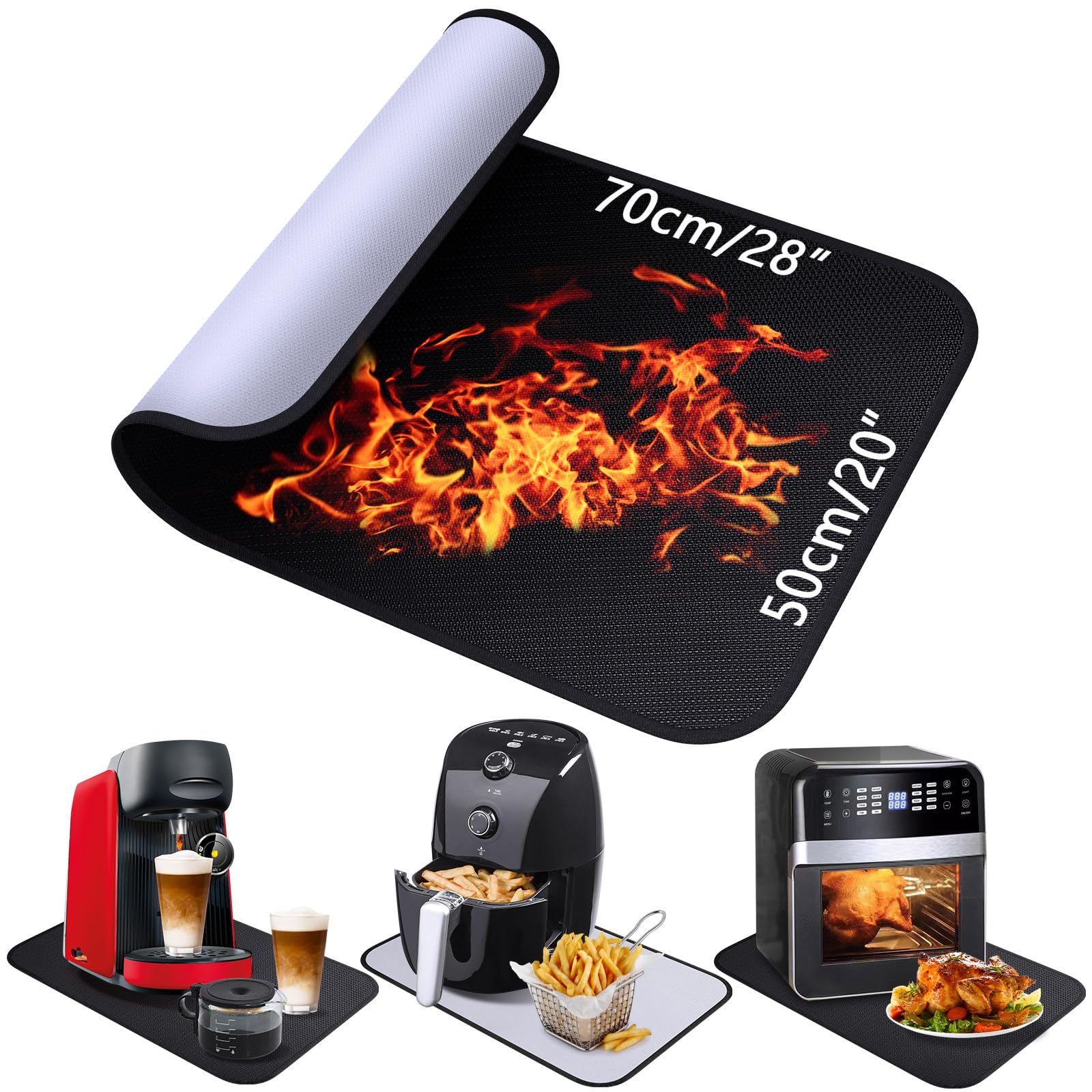 Amazon.com: Heat Resistant Mat for Countertop, 20" x 28" Silicone ...