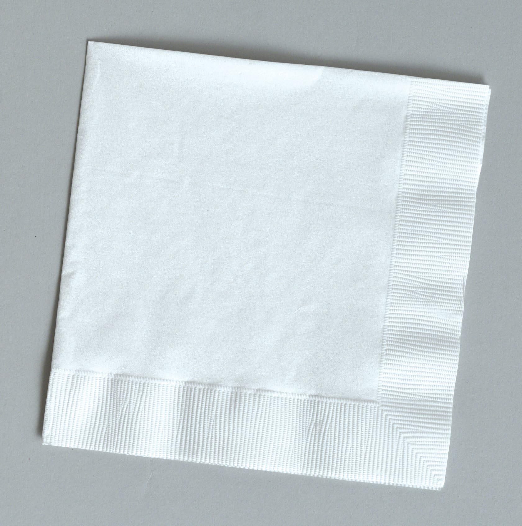 Amazon.com | 100 gorgeous White beverage/cocktail napkins for wedding ...