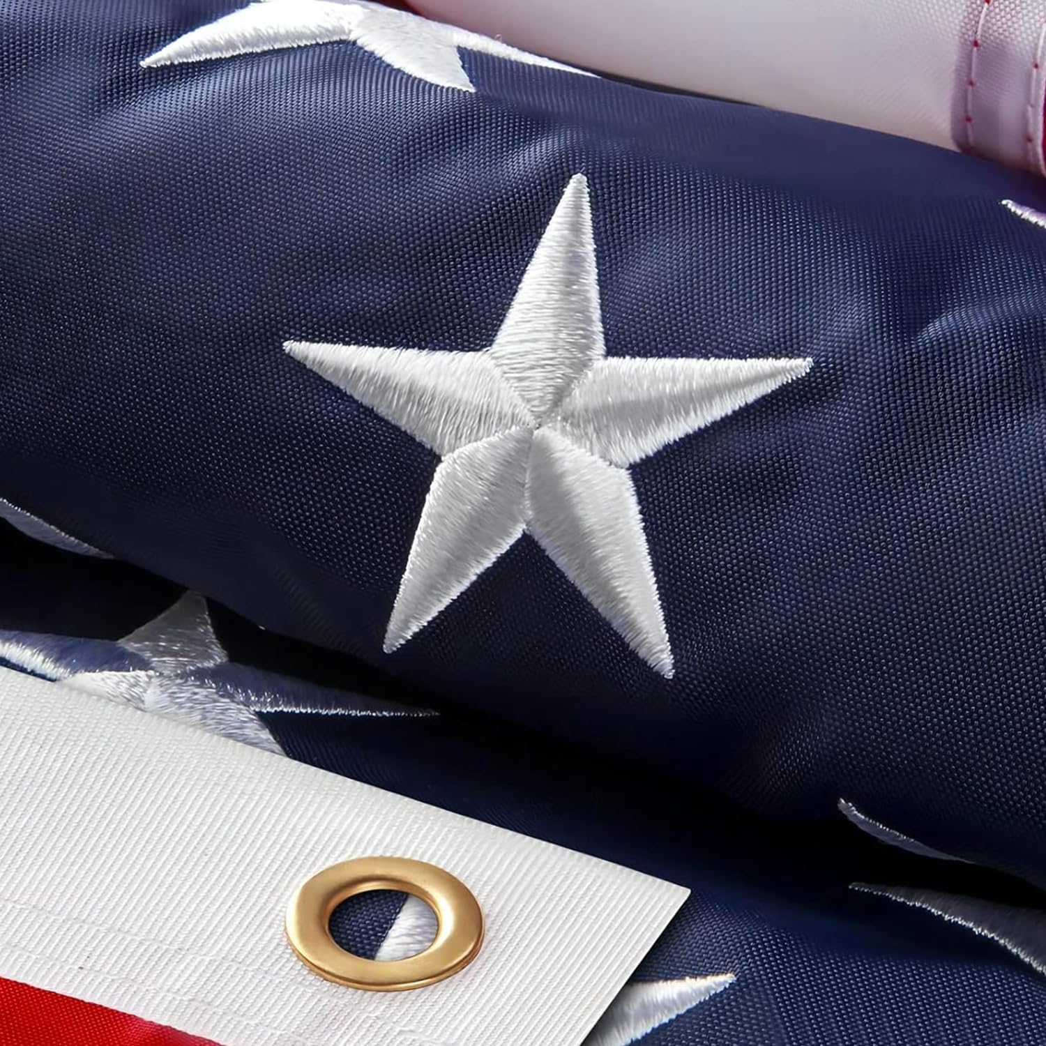 Amazon.com : American Flag 3x5 FT Outdoor - USA Heavy duty Nylon US ...