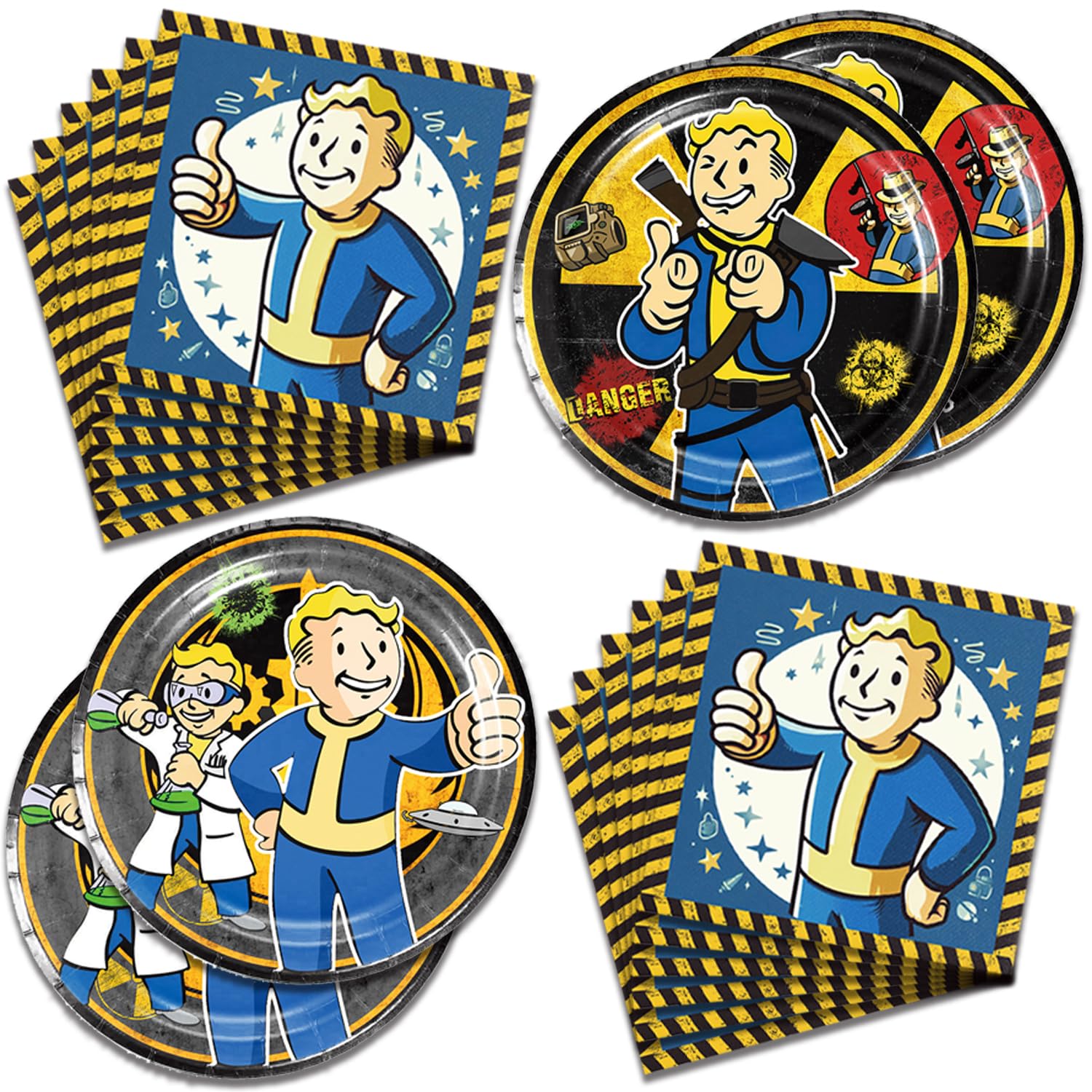 Amazon.com: Fuyhiuous 40Pcs Fallout Vedio Game Party Supplies include ...
