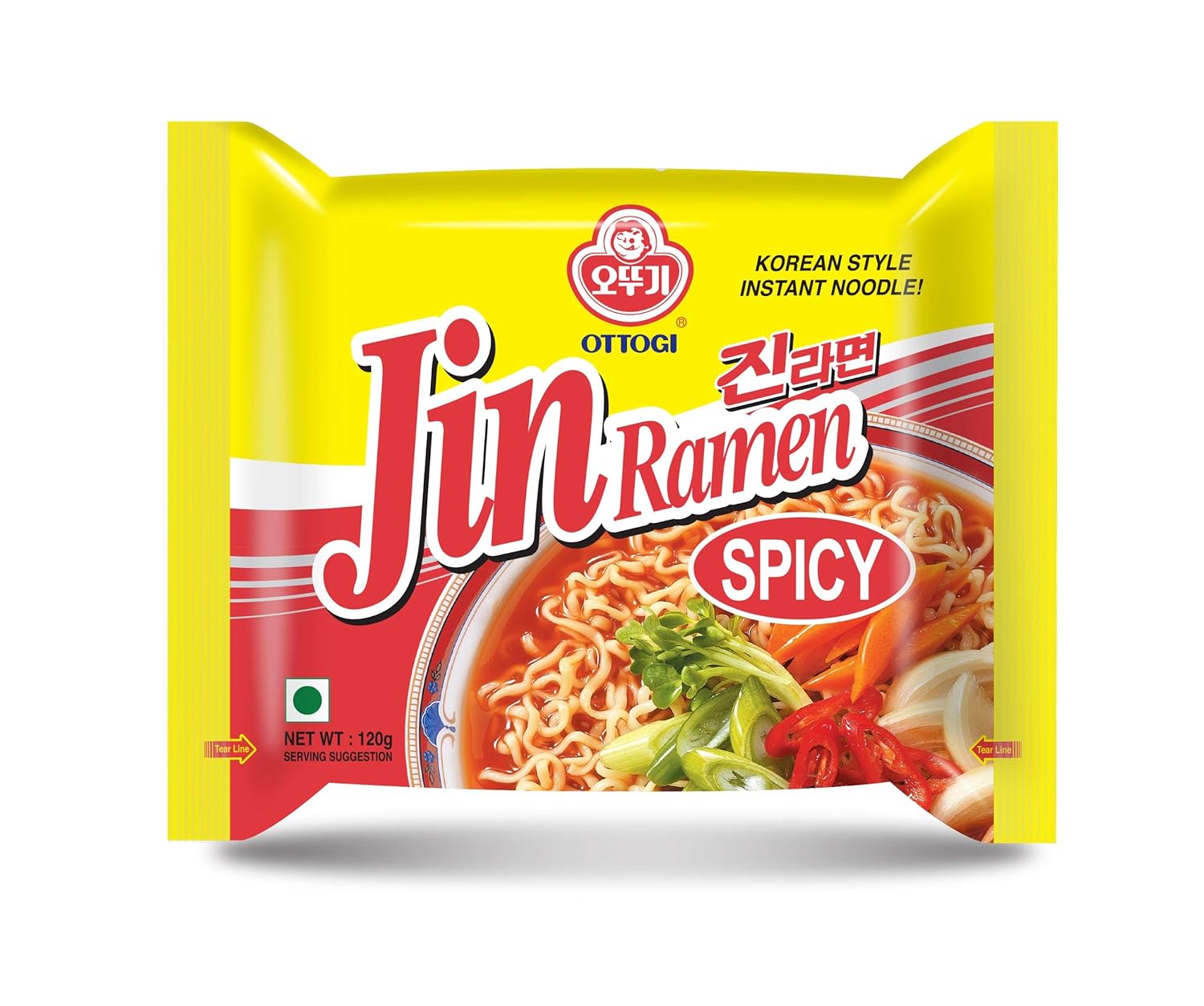 Jin Ramen Vegetarian Noodles Pouch, 120 Grams, Pack of 1 : Amazon.in ...