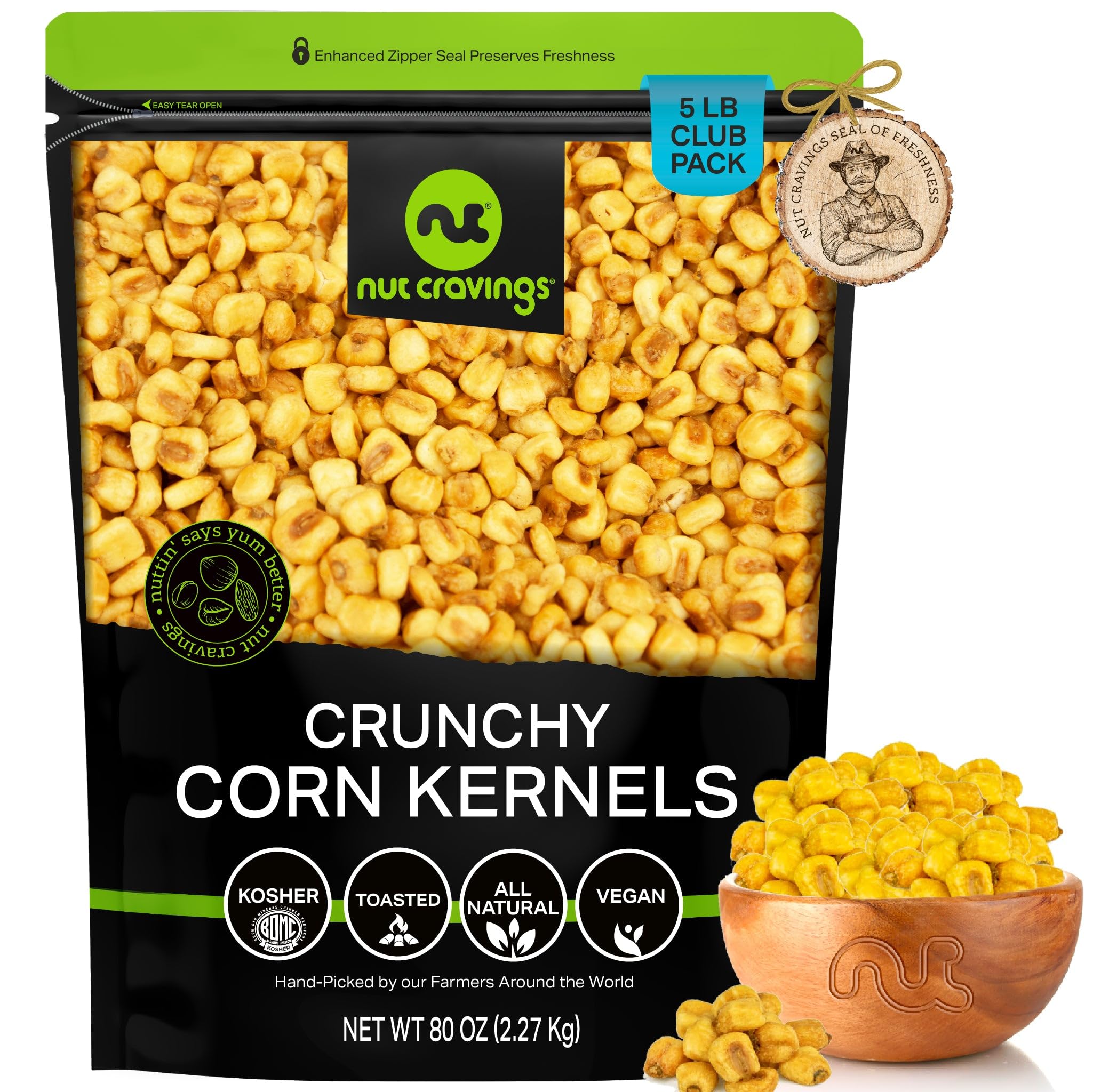 Amazon.com: NUT CRAVINGS - Toasted Crunchy Corn Kernels - Original ...
