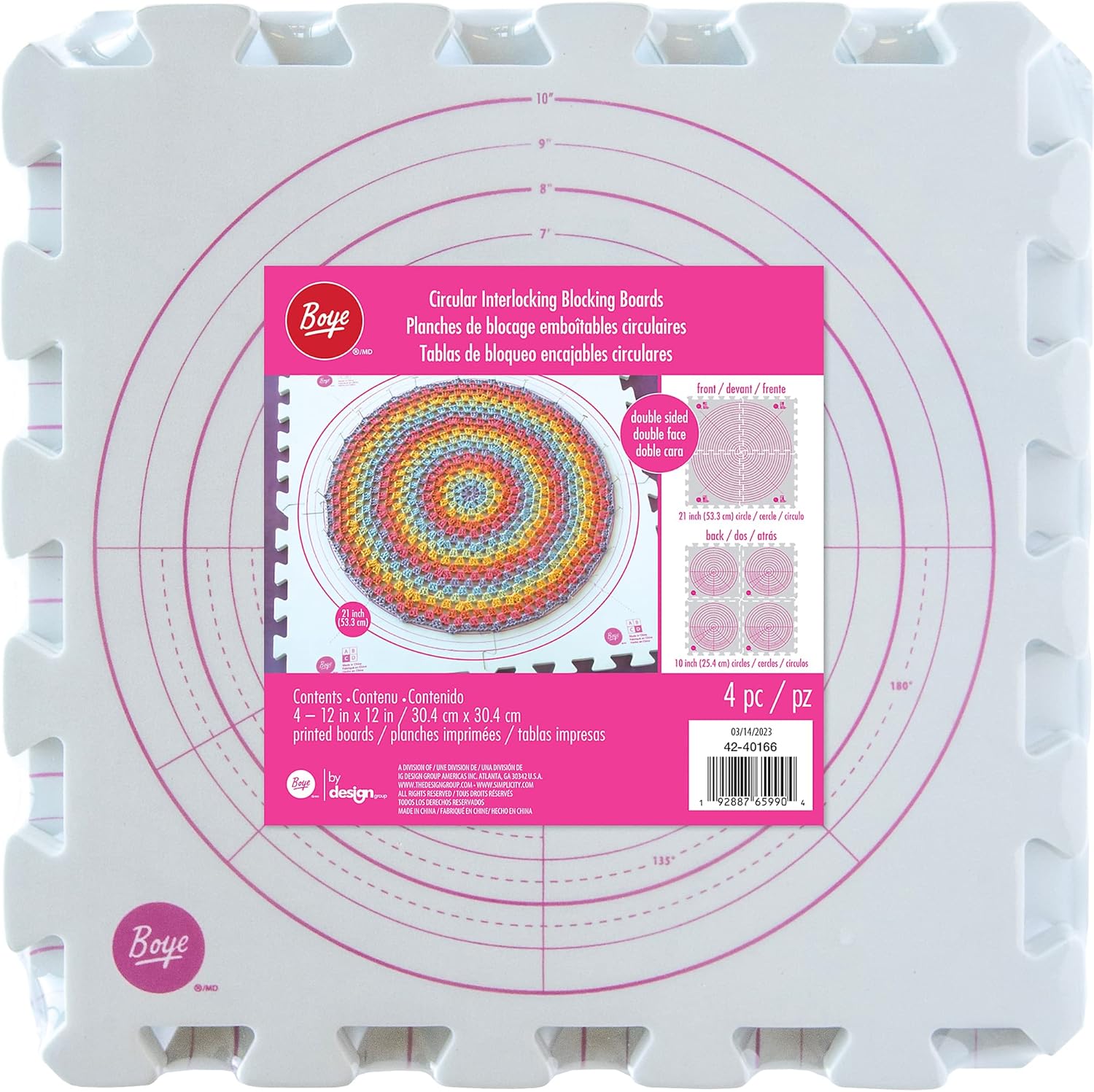 Amazon.com: Boye 42-40166 Circular Interlocking Crochet and Knitting ...