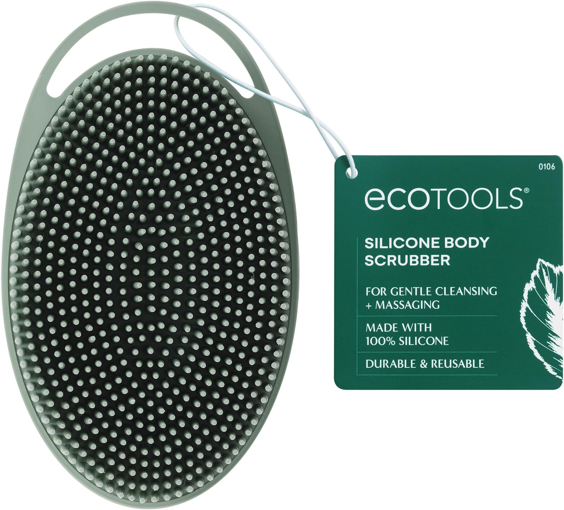 Amazon.com : EcoTools Silicone Body Scrubber, for Gentle Cleansing ...