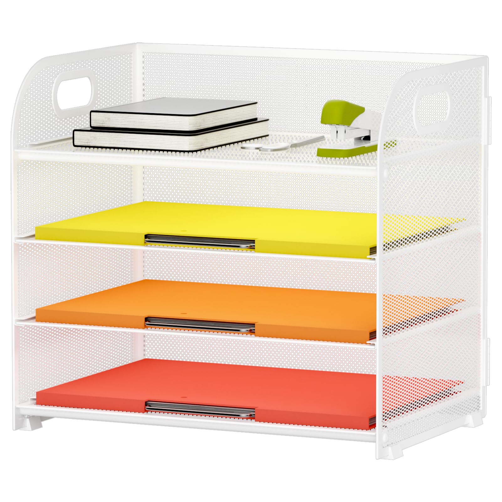 Snapklik.com : Lavatino Paper Organizer For Desk, 4-Tier Desk Organizer ...