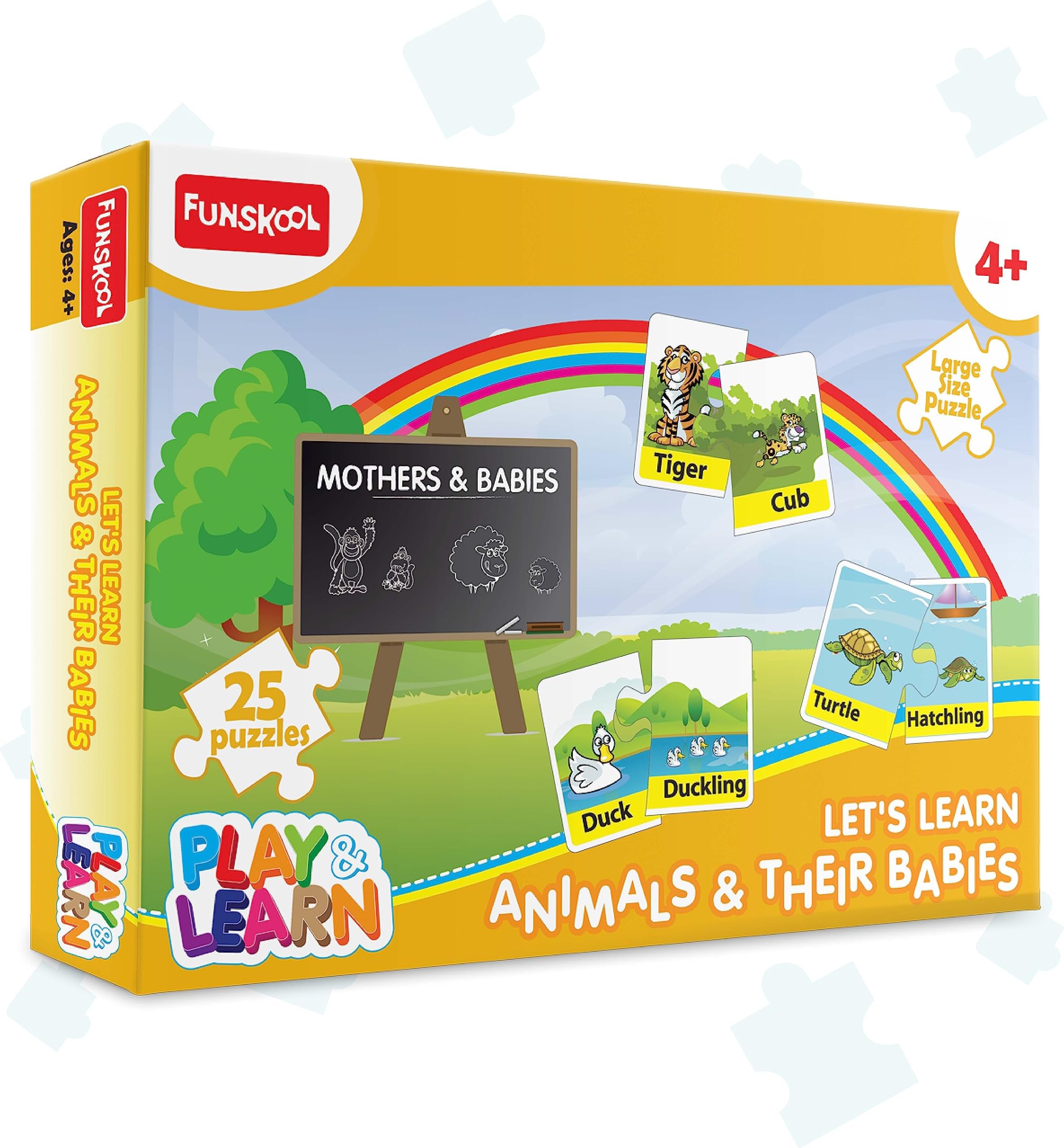 Buy Funskool-Peppa Numbers Puzzle 1-20,Educational,60 Pieces,Puzzle,for ...