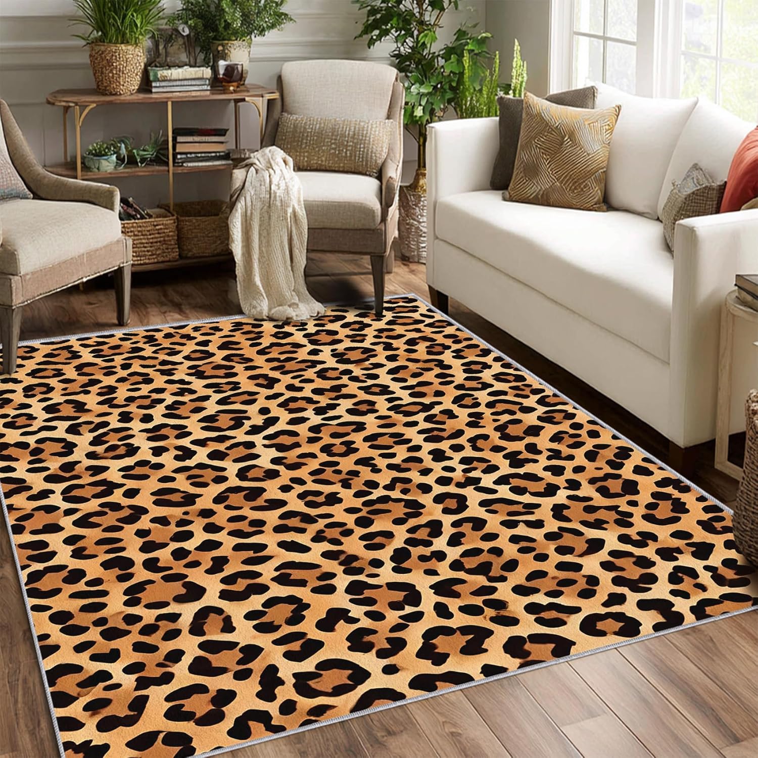 Amazon.com: Cheetah Rug 6x8 Rugs Leopard Print Fashion Cool Area Rug ...