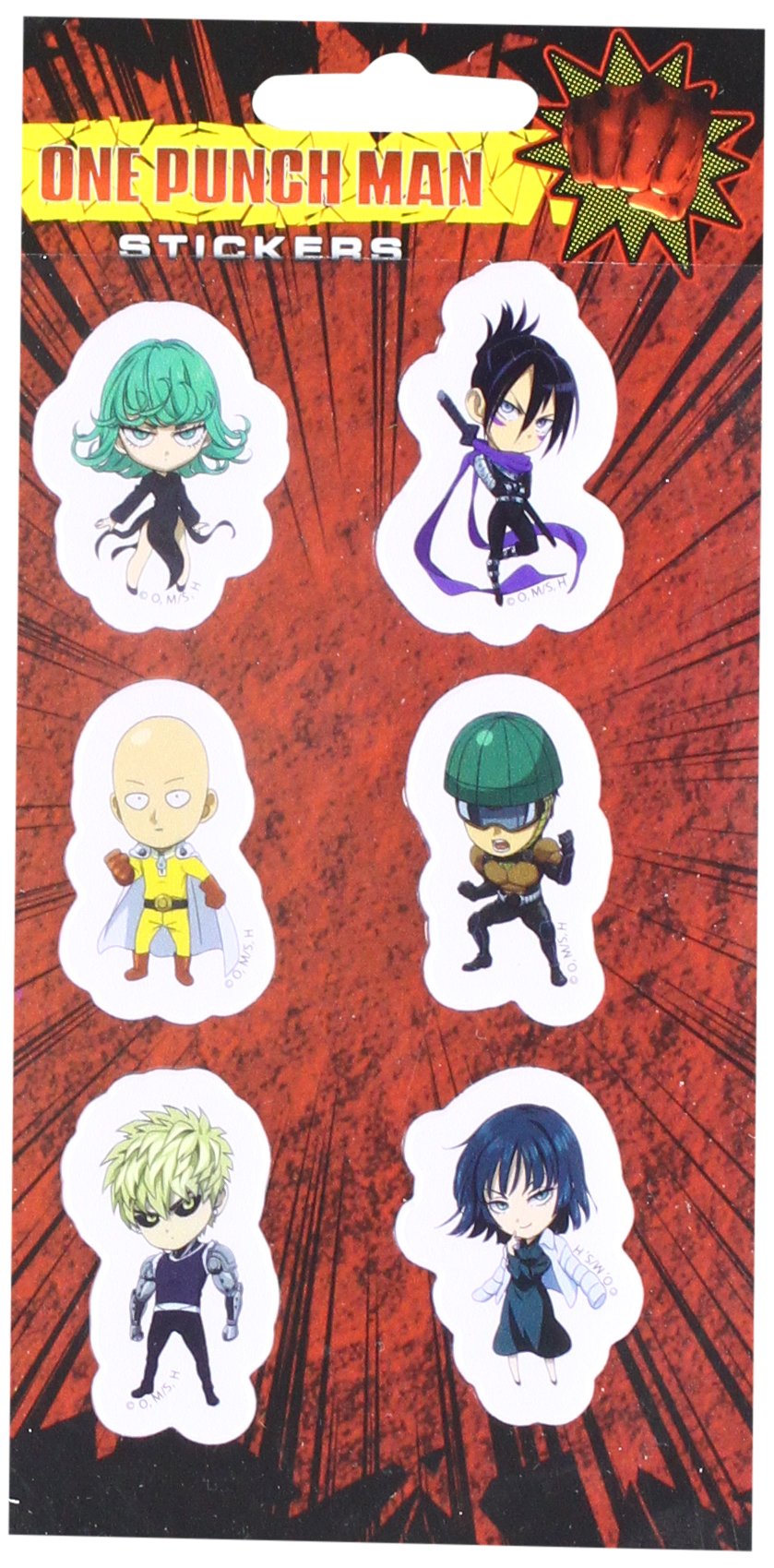 Amazon.com: One Punch Man SD Group Puffy Sticker Set Anime Stickers ...