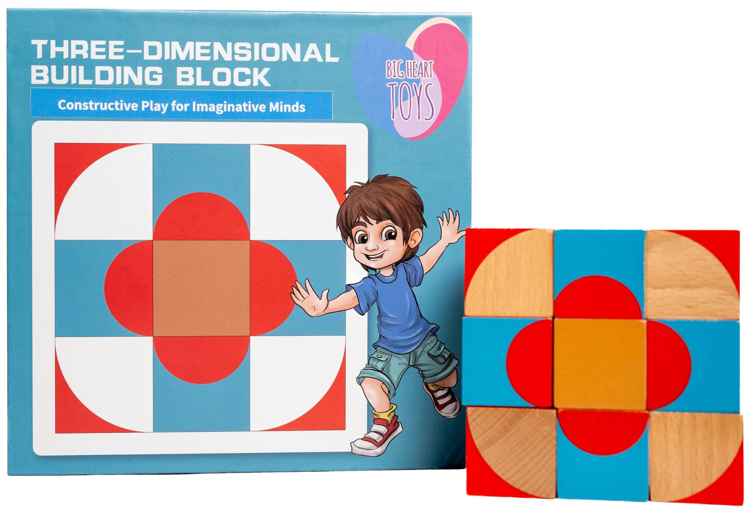 Amazon.com: Big Heart Toys Three Dimensional Building Blocks : Toys & Games