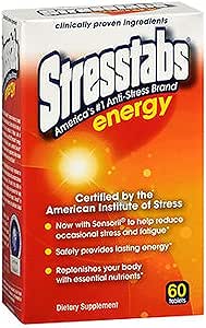 Stresstabs Energy Tablets - 60 ct, Pack of 3 : Buy Online at Best Price ...