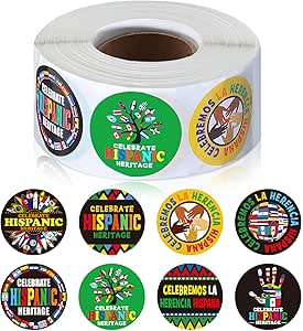 Colarr 1000 Pcs Hispanic Heritage Stickers for Kids Spanish Assorted ...
