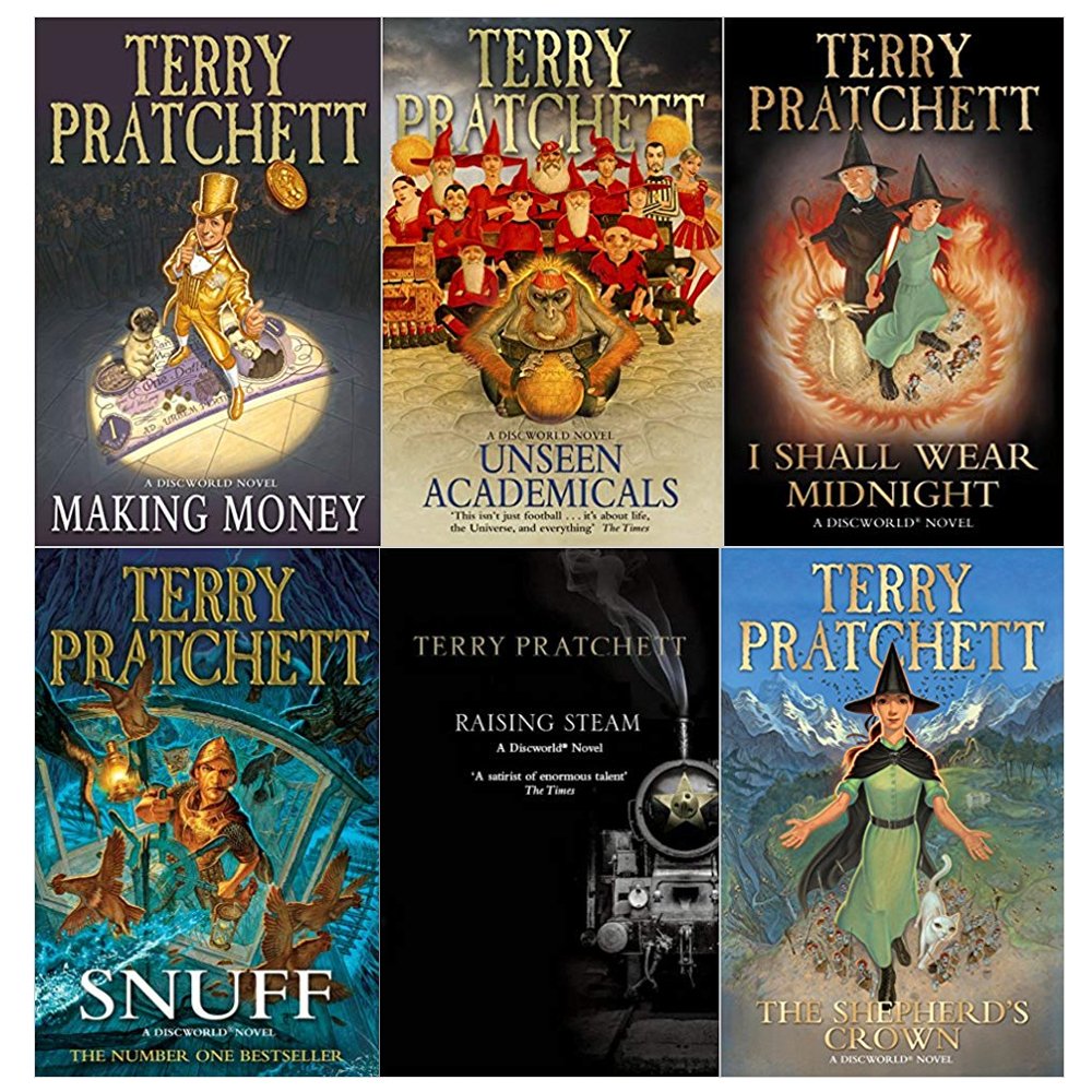 Terry pratchett Discworld novels Series 8 :6 books collection set ...