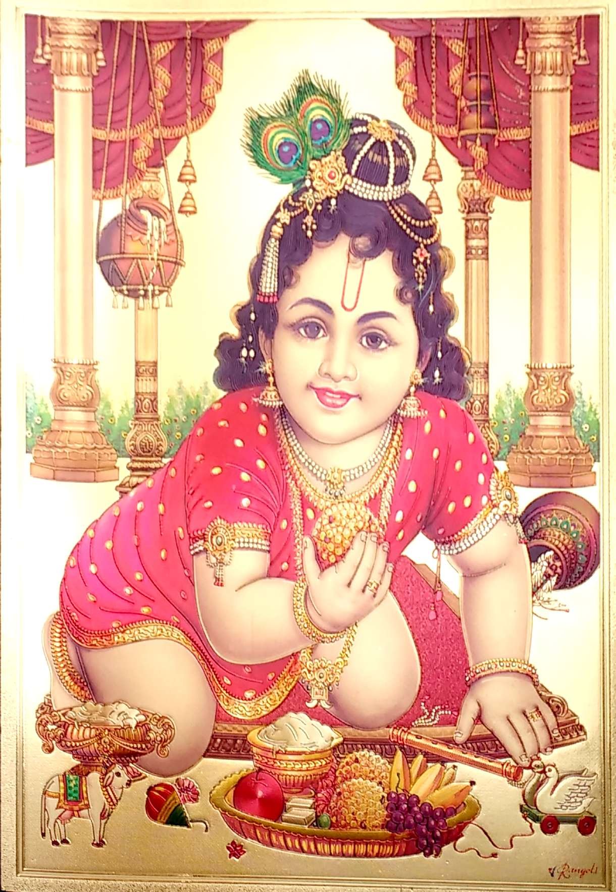 Buy ADA Handicraft Hindu Lord Goddess God Photo for Pooja and Wall ...