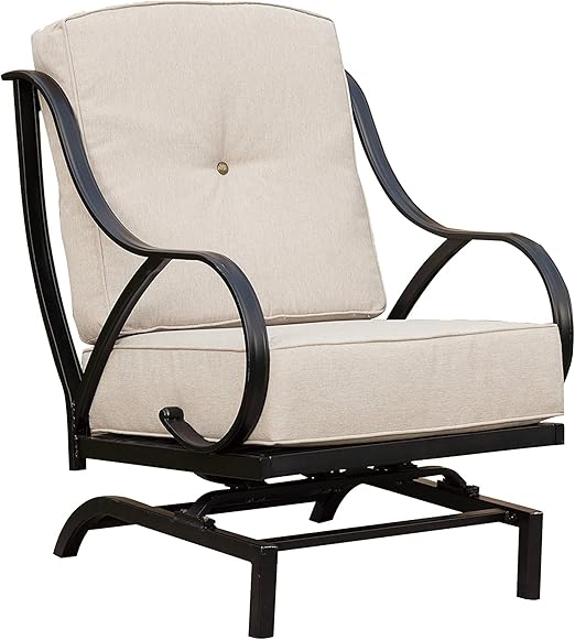 Amazon.com : LOKATSE HOME Patio Chair Motion Spring Single Armchair ...
