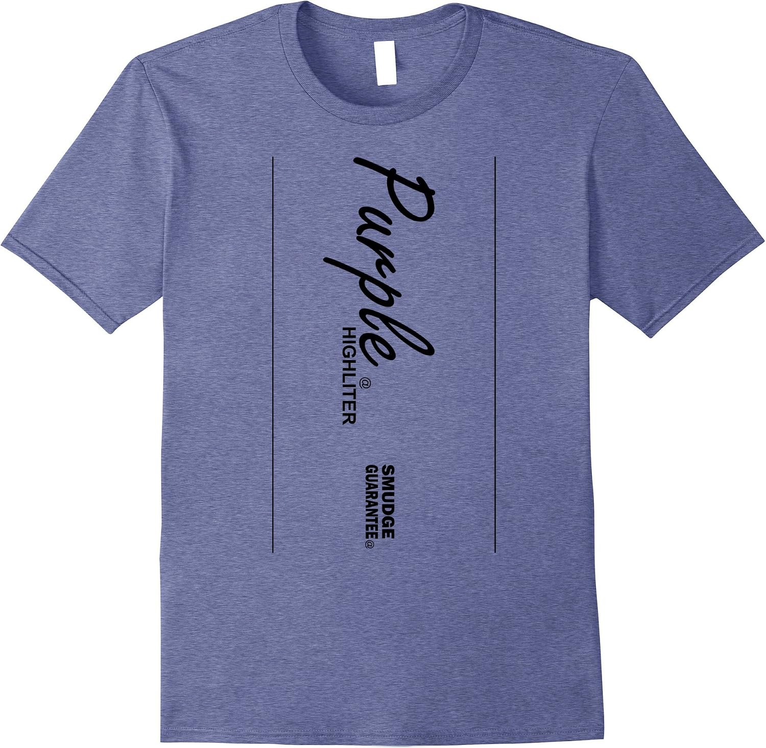 Amazon.com: Purple Highlighter Style Halloween Costume T-Shirt ...