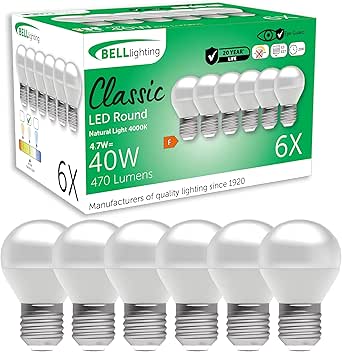 BELL Lighting E27 Edison Screw Cap Non Dimmable Light Bulb LED Golf ...