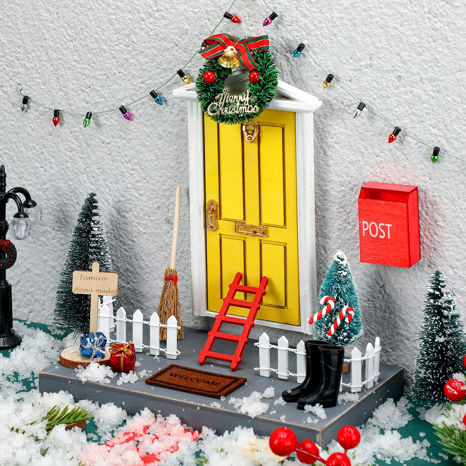 Snapklik.com : 20 Pcs Christmas Elf Fairy Doors Decorations Enchanted ...
