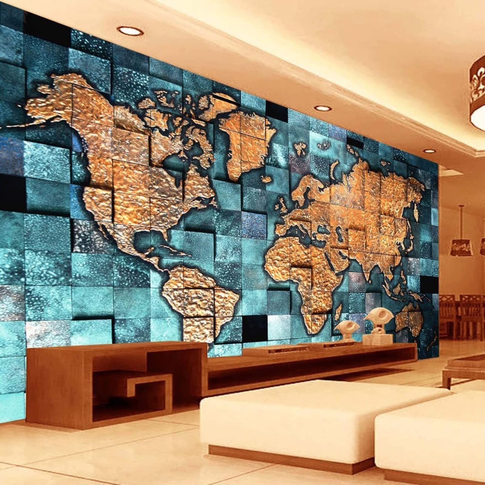 Adhesivo Mural De Pared Con Mapa Amazon.com: Vinilo Decorativo 3D De