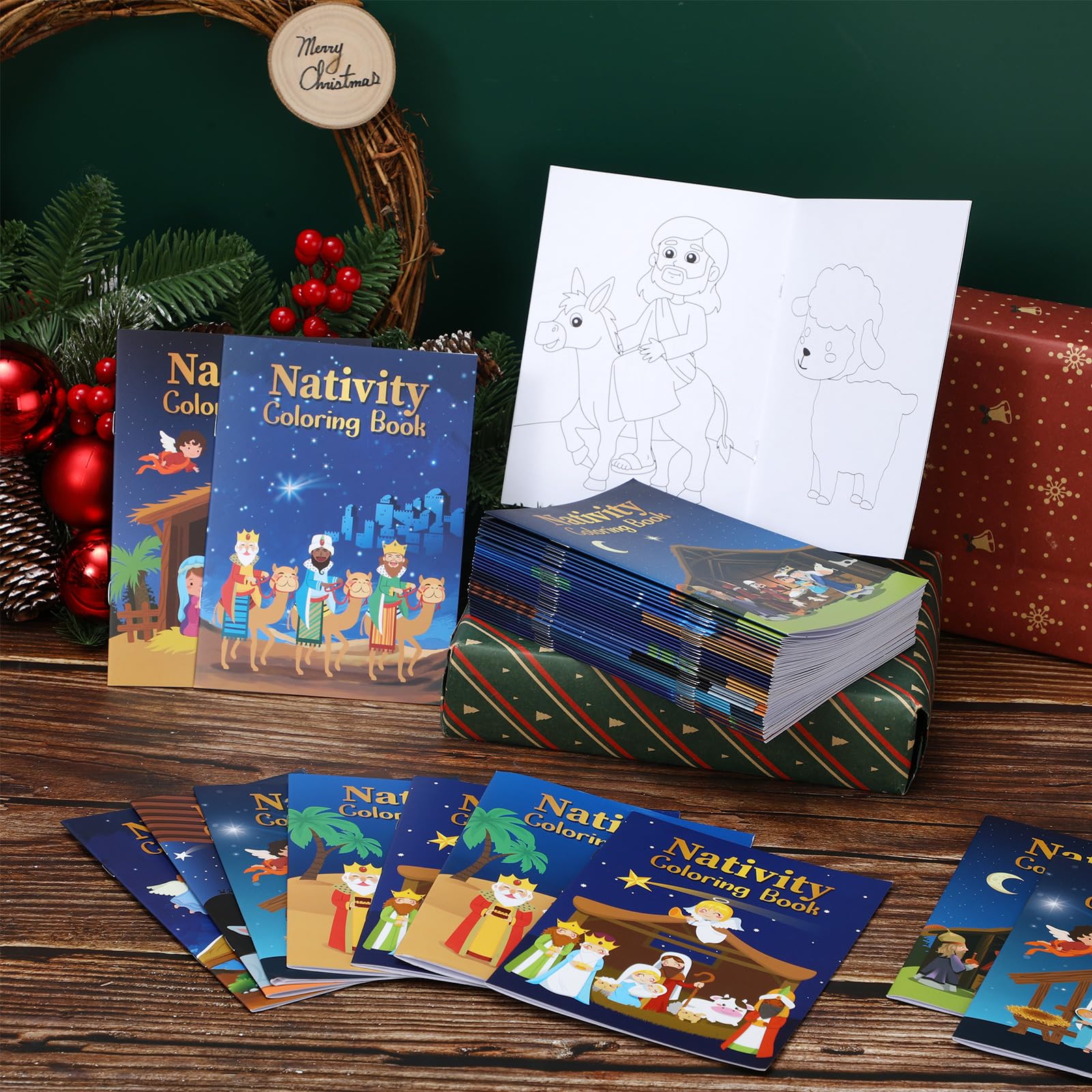 Snapklik.com : Cholemy Christmas Nativity Coloring Books Bulk Religious ...