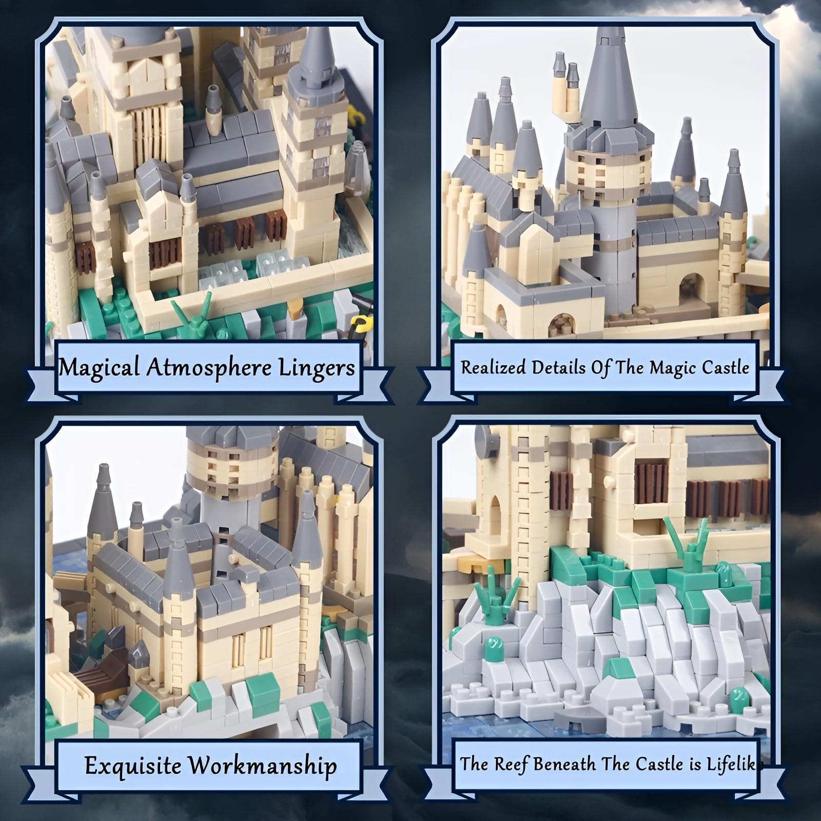 Micro Magic Castle Building Blocks Model Set, 2900+ PCS Mini Castle ...