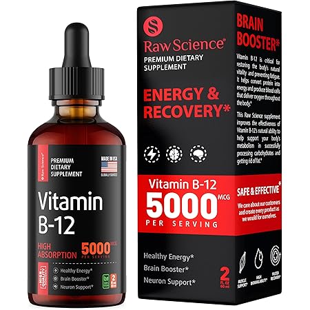 Amazon.com: Why Not Natural Organic Vitamin B12 Liquid - Sublingual ...