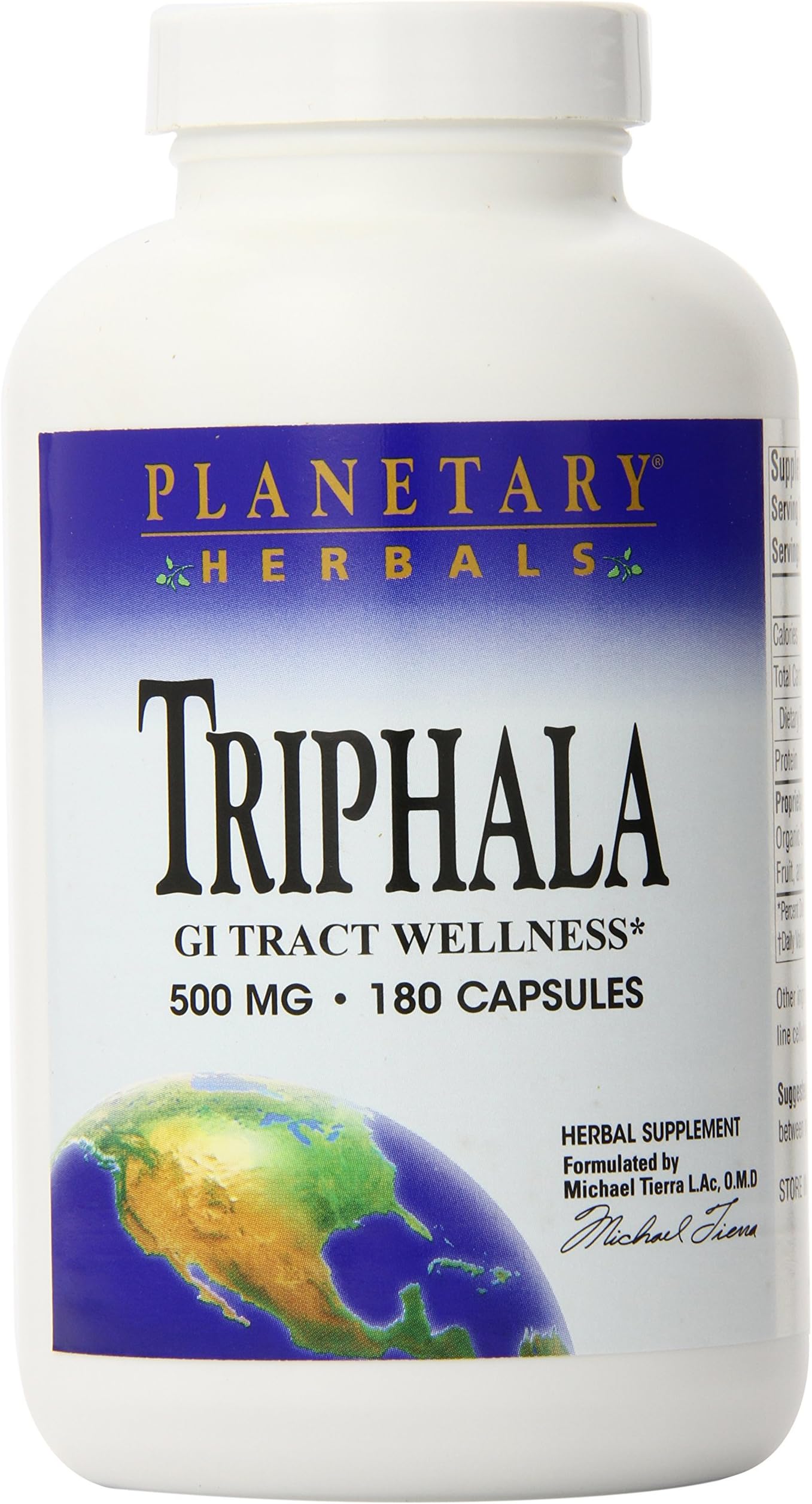 Amazon.com: Planetary Herbals Triphala 500 mg- 180 Capsules (Pack of 2 ...