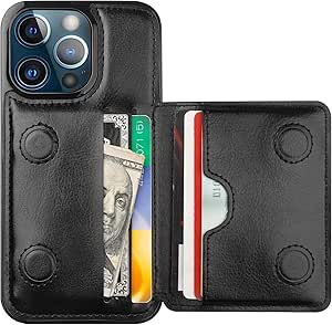 Amazon.com: KIHUWEY Compatible with iPhone 13 Pro Wallet Case Credit Card Holder, Premium ...