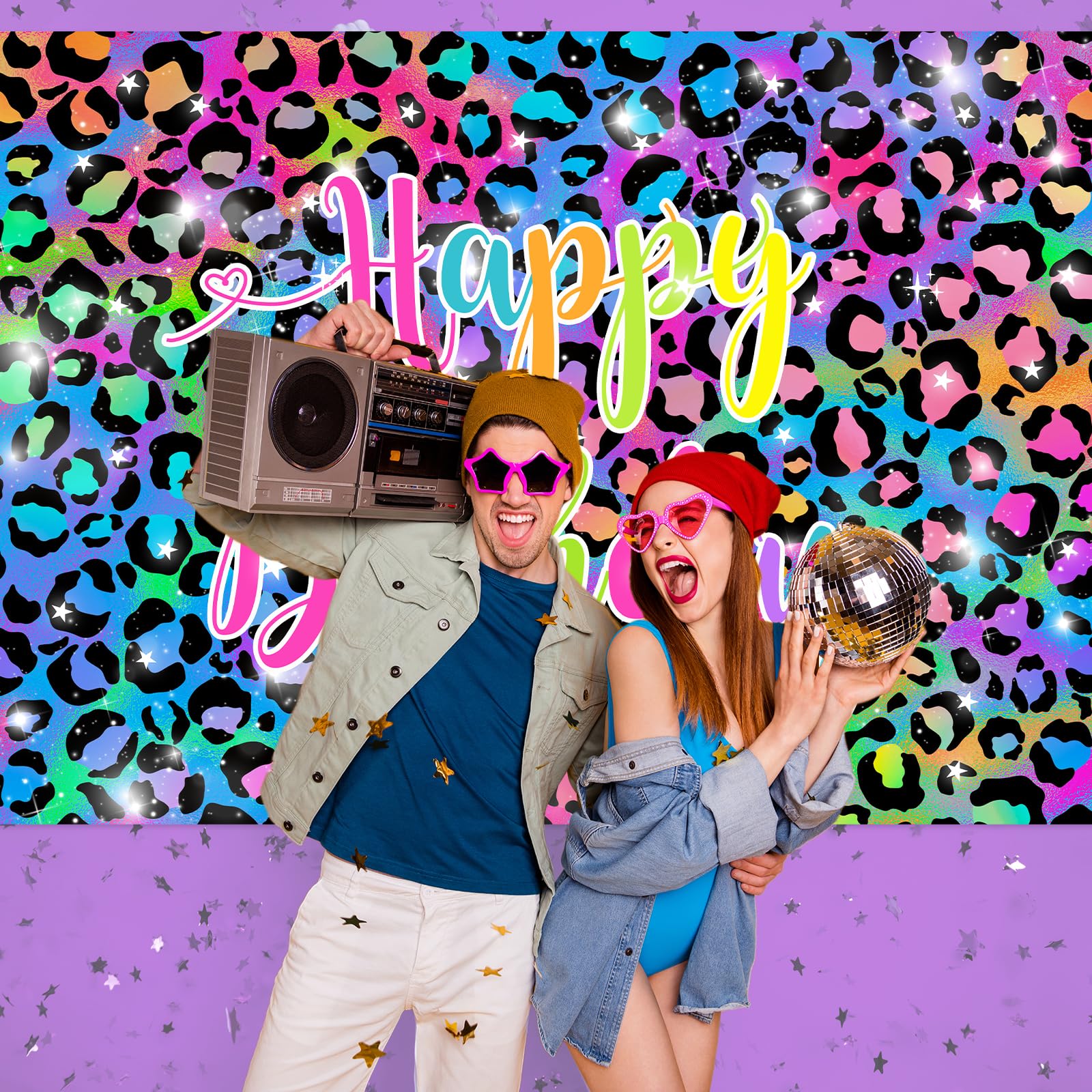 Neon Animal Print Decorations