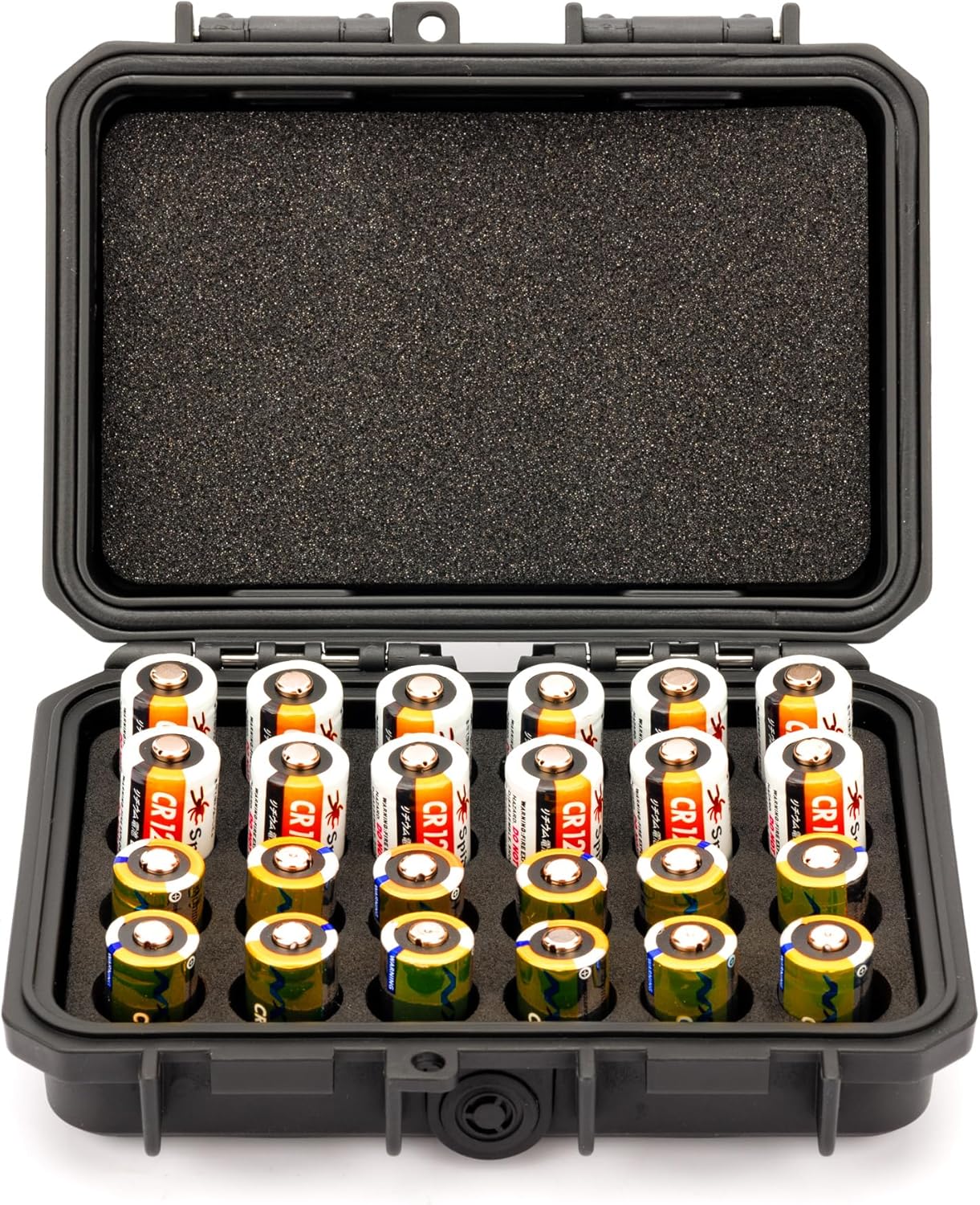 Amazon.com: 24 Slots CR2 CR123 CR123A Lithium Battery Organizer Case ...