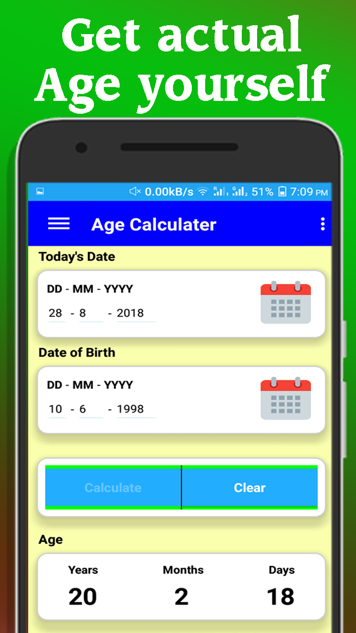 Age Calculator - App on Amazon Appstore