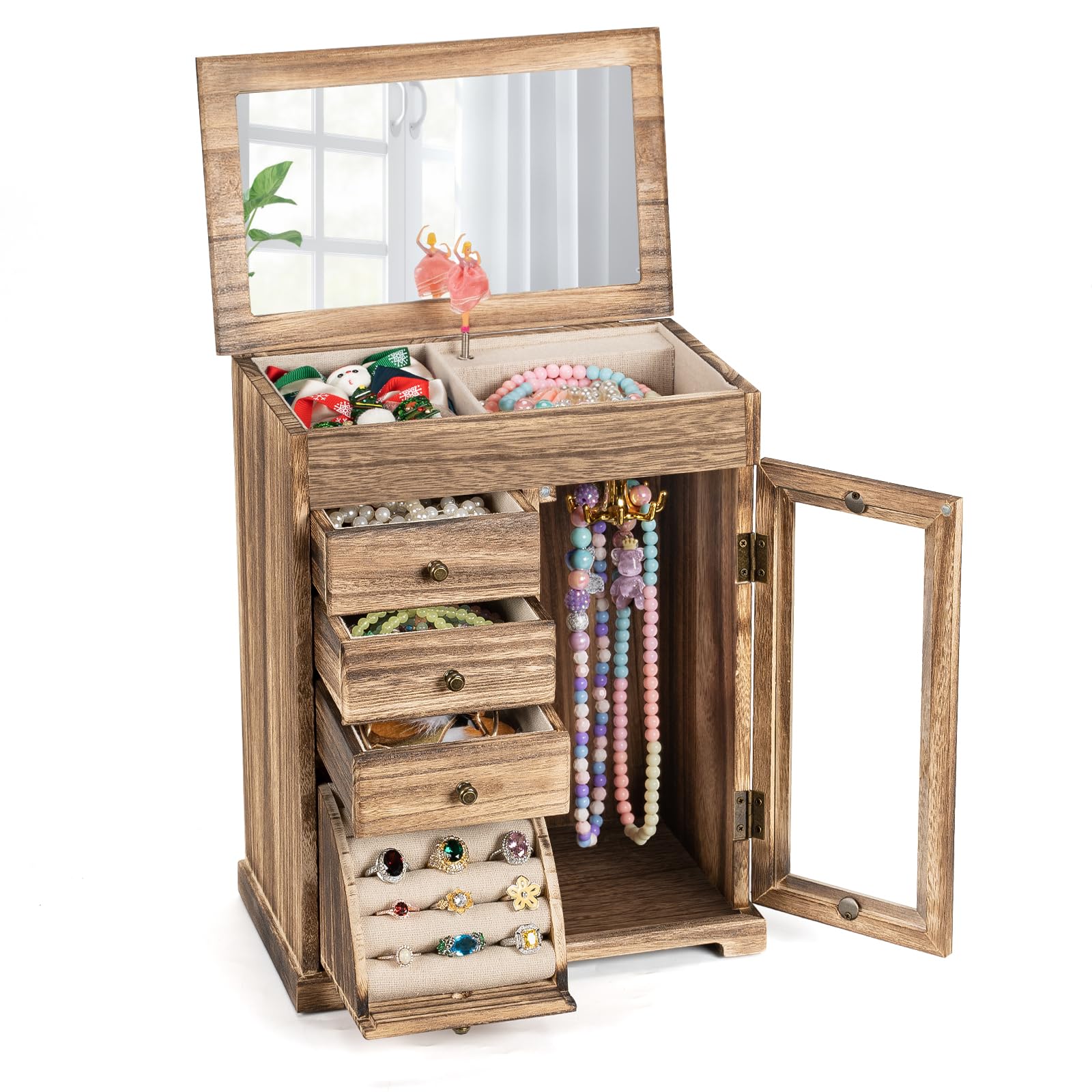 Miratino Musical Jewelry Box for Girls, Kids Jewelry Box with Spinning ...