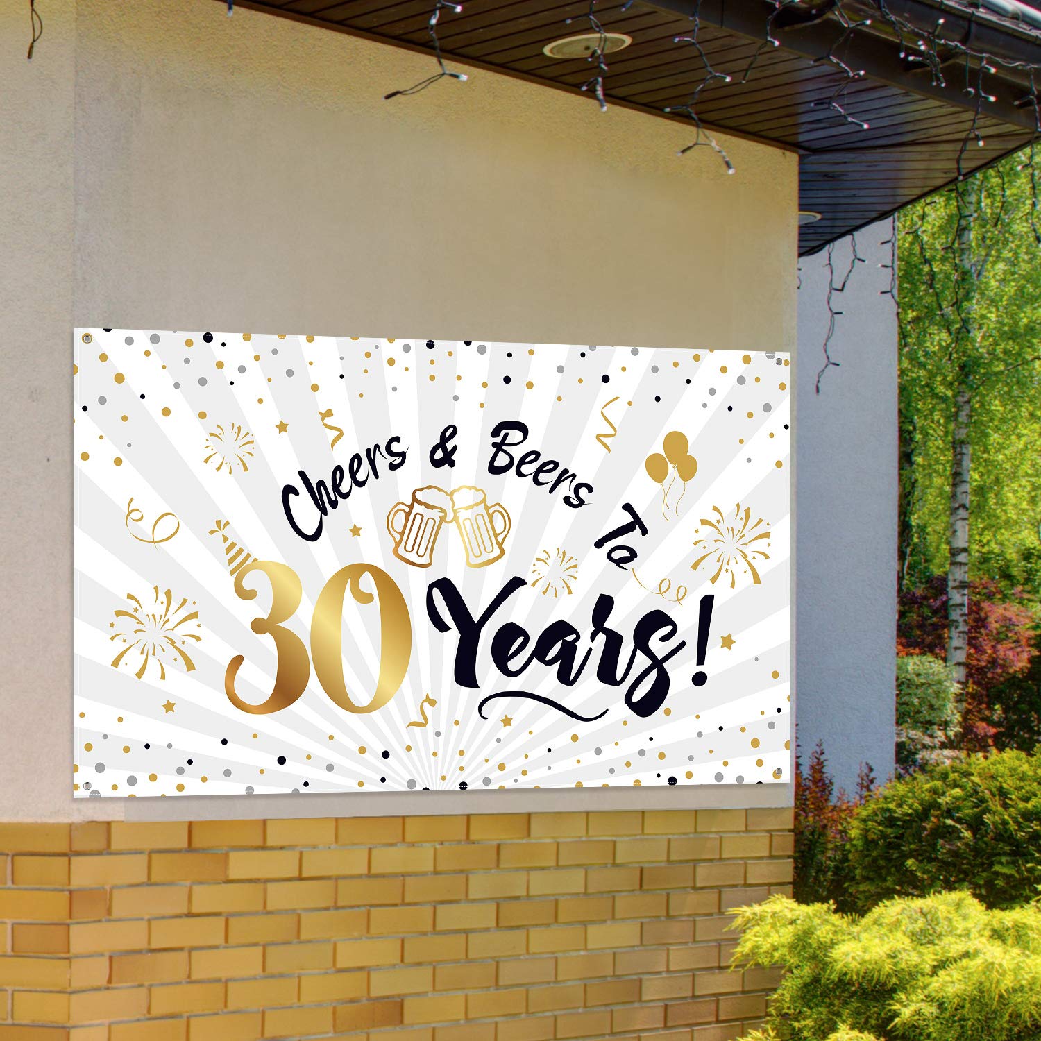 Happy 30th Birthday Backdrop Background Banner Large Men Women 30th ...