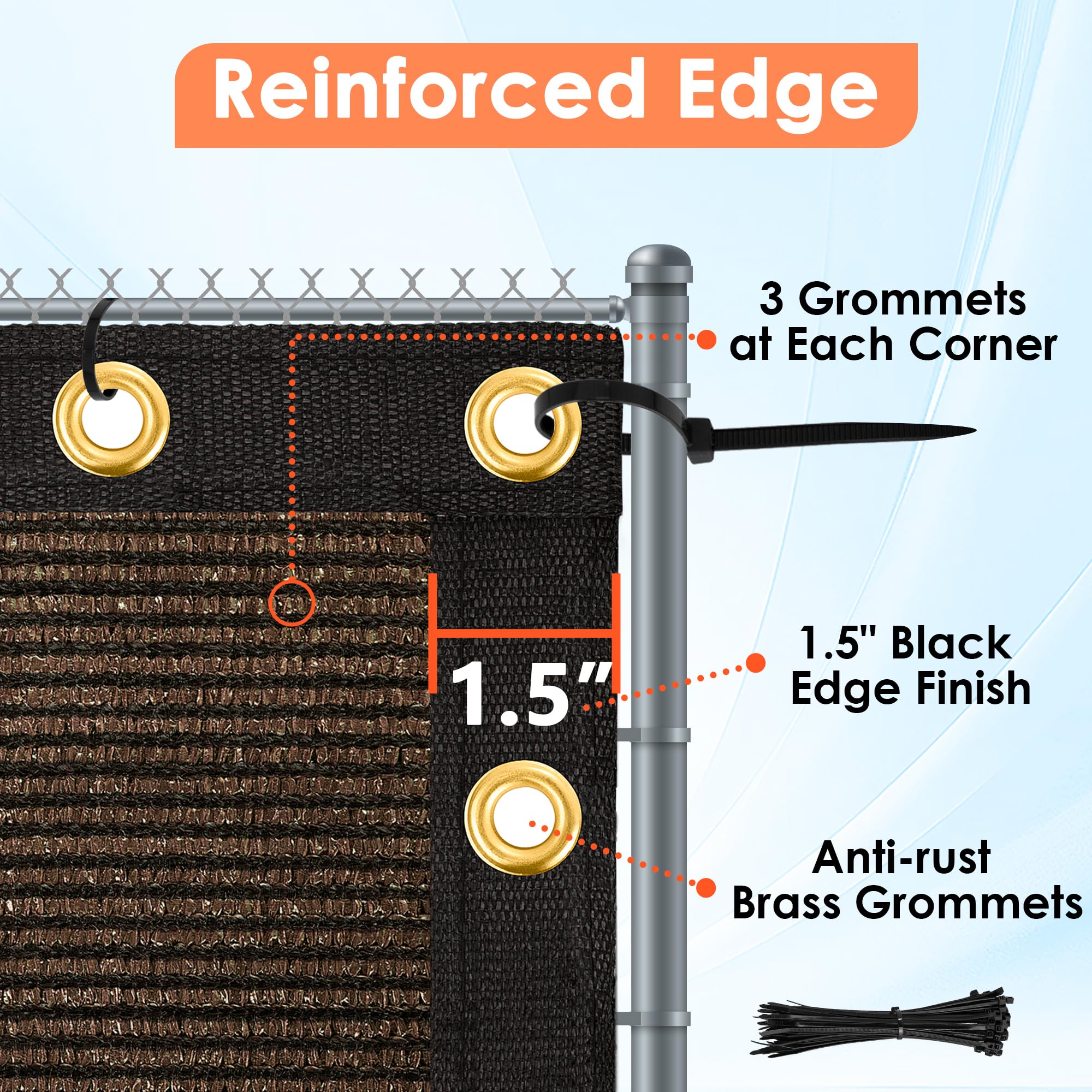 Snapklik.com : iCover 5x50ft Privacy Screen Fence, Outdoor Fencing ...