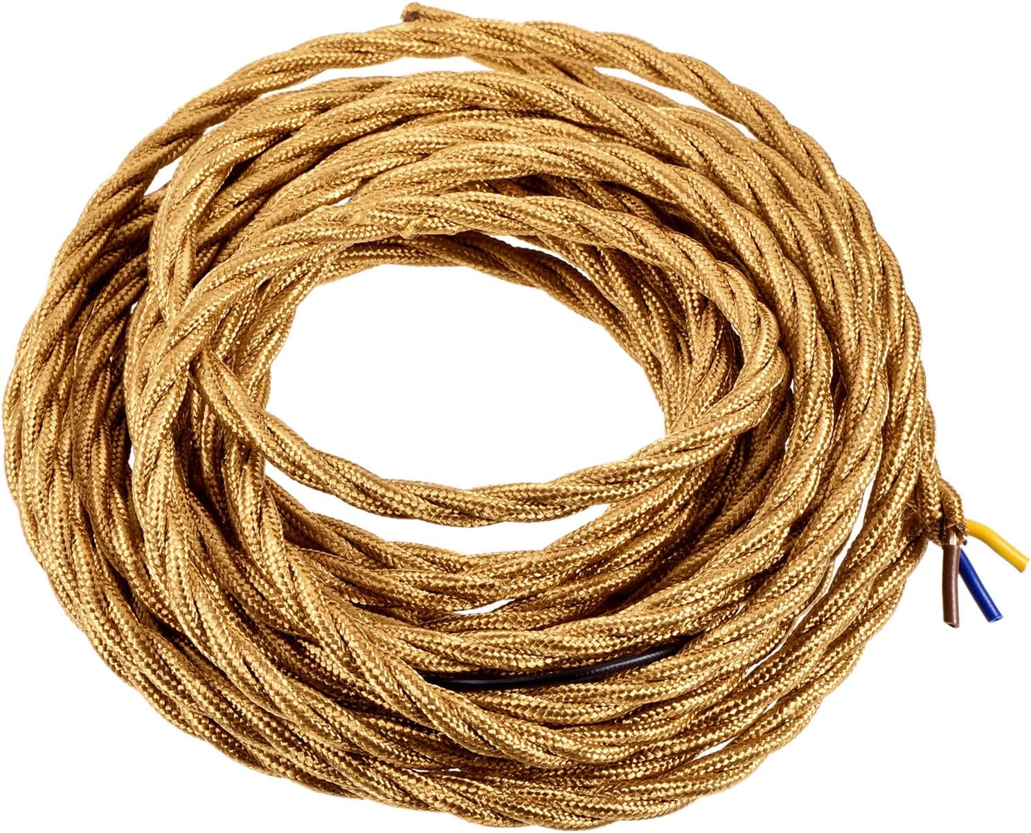 YOKIVE Twisted Cloth Covered Wire, 3 Core Wire with Vintage Style ...