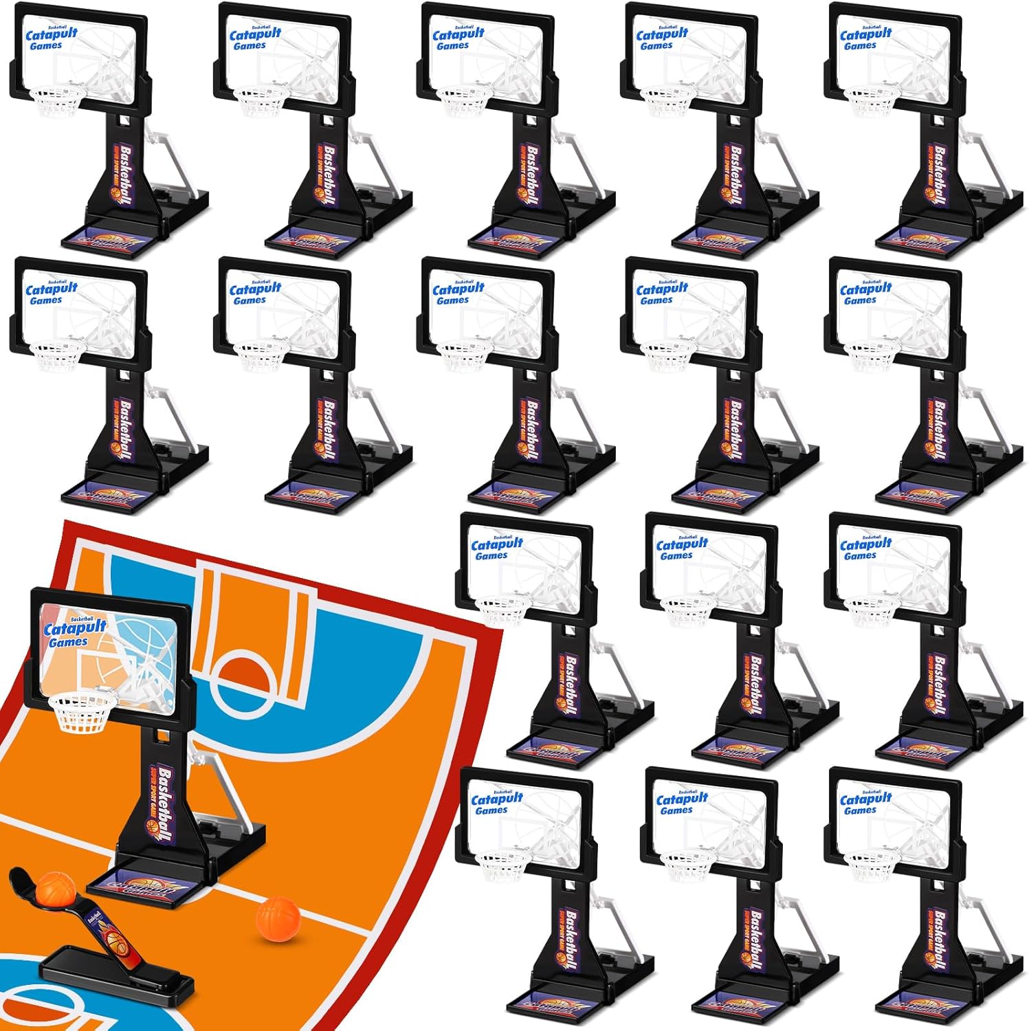 Amazon.com: VioraWhite 16 Pack Basketball Game Toys Tabletop Basketball ...