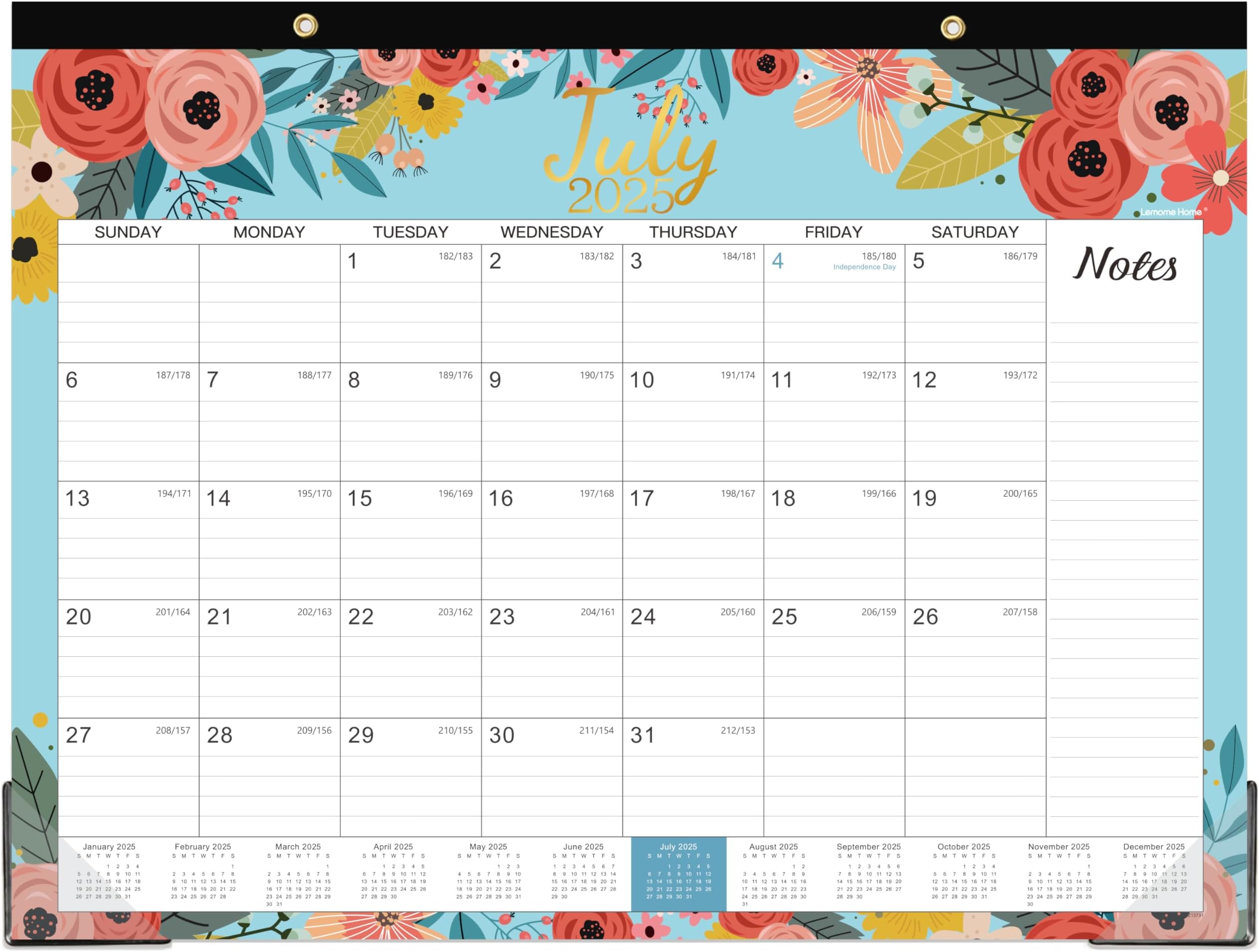 Desk Calander 2025-2026 Desk Calendar - 18 Month Large Planner With To ...