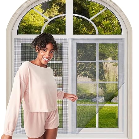 SESEGEER Invisible Window Screen Easy Installation Adjustable Max 55 ...