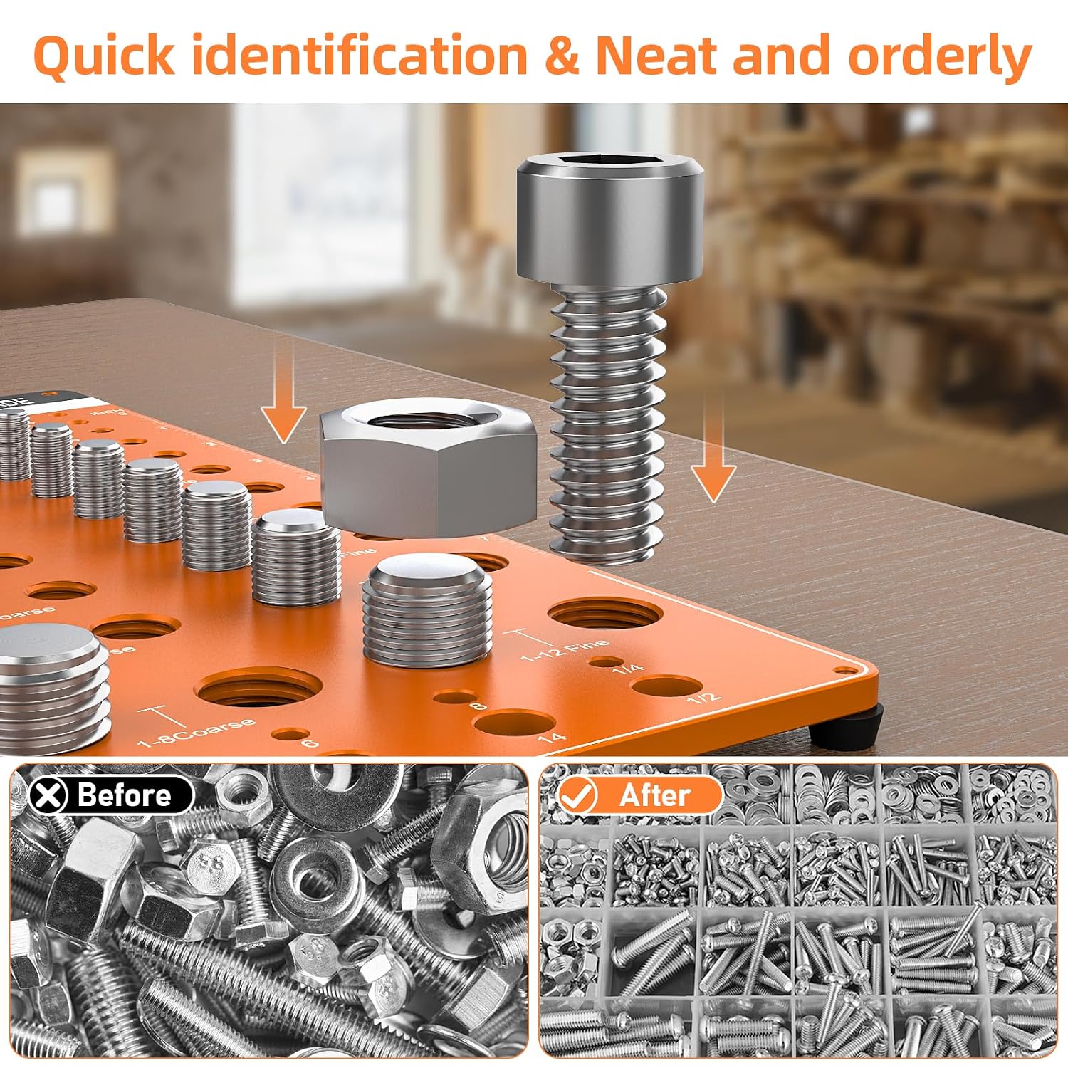 Aluminum Alloy Thread Checker 62 Nut And Bolt Thread Checker Standard ...