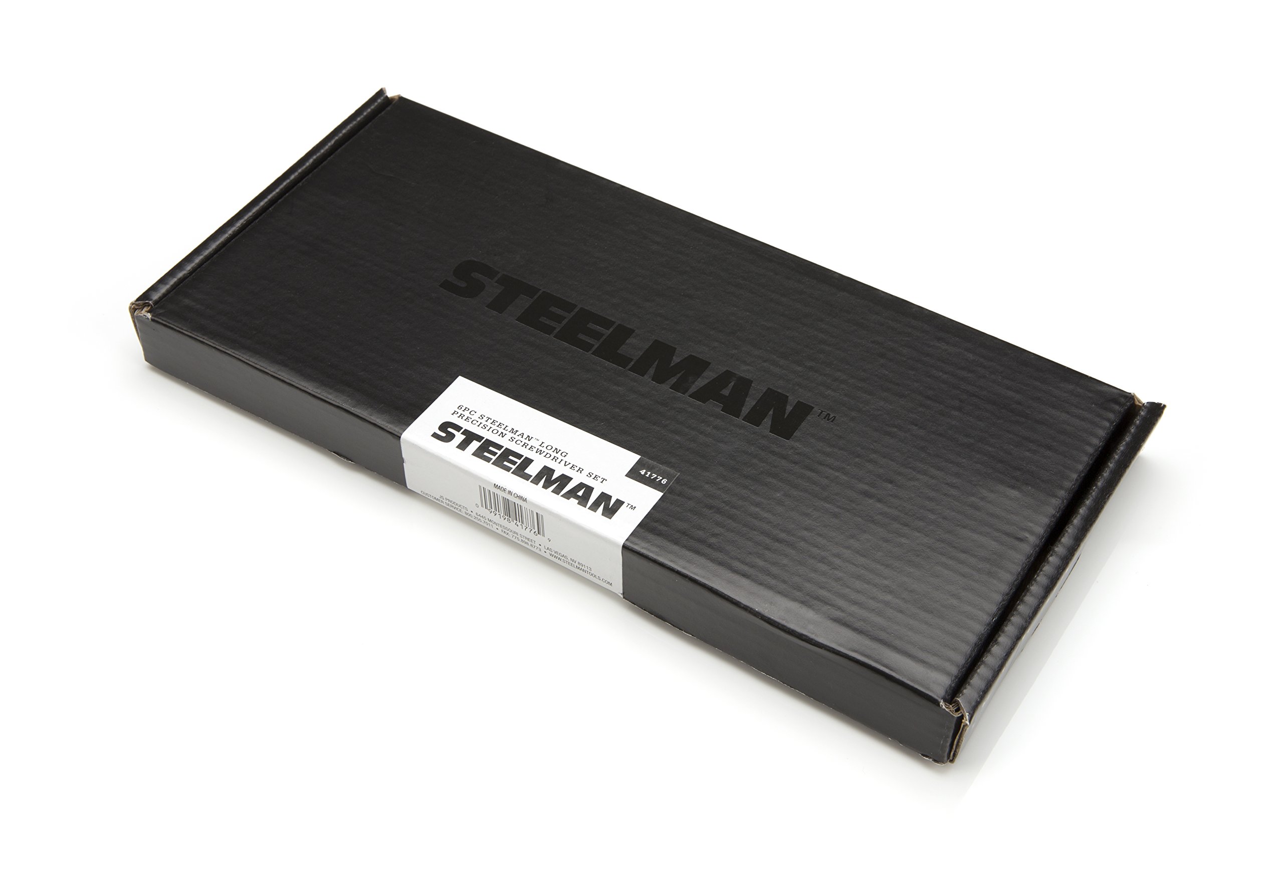 Snapklik.com : STEELMAN Precision Steel Shaft 6-Piece Long Electronics Screwdriver Set