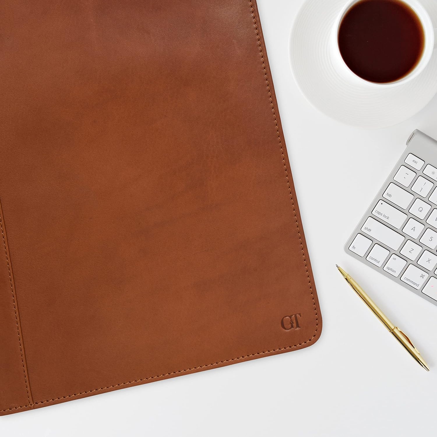 Grains & Tan Genuine Full Grain Leather A4 Portfolio | Handcrafted ...