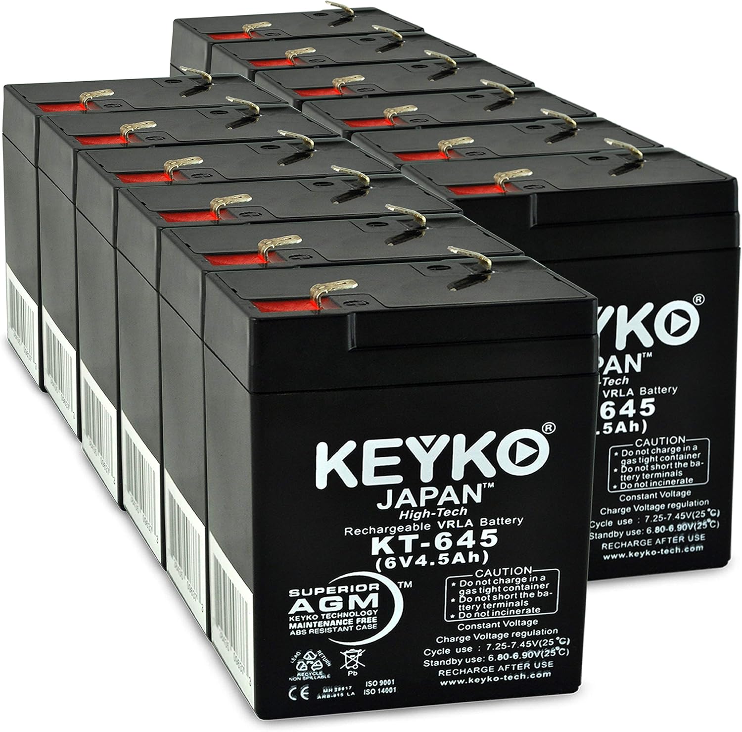JohnLite CY-0112 Battery 6V 4.5Ah Fresh & Real 4.5Amp AGM/SLA ...